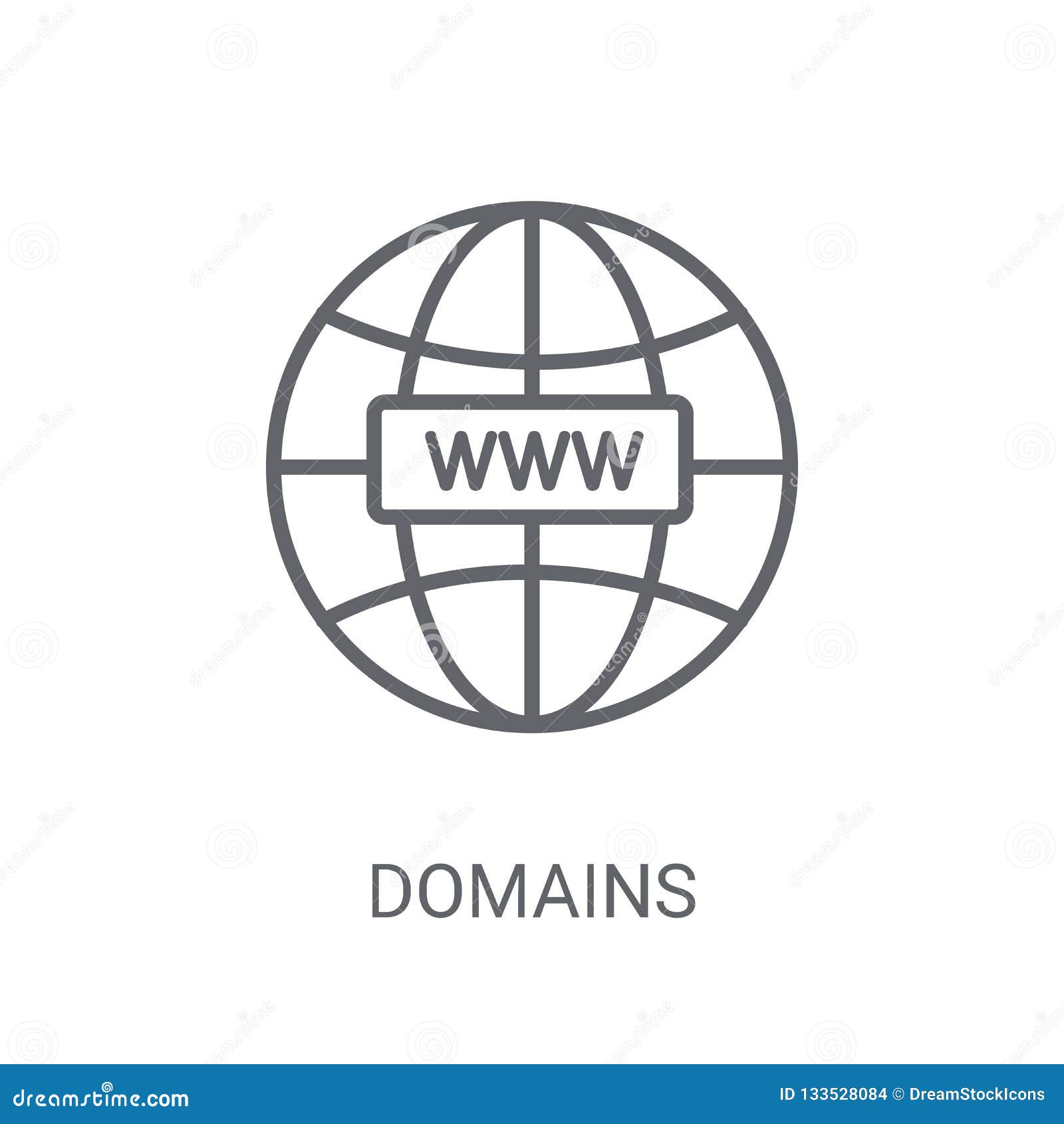 Domains Icon. Trendy Domains Logo Concept on White Background Fr Stock ... Domains Icon. Trendy Domains Logo Concept on White Background Fr Stock ...
