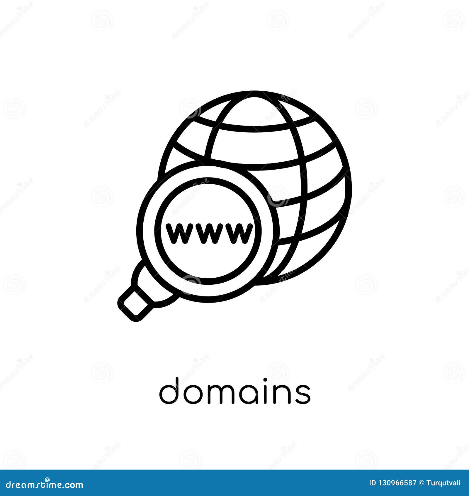 Domains Icon. Trendy Modern Flat Linear Vector Domains Icon on W Stock ... Domains Icon. Trendy Modern Flat Linear Vector Domains Icon on W Stock ...