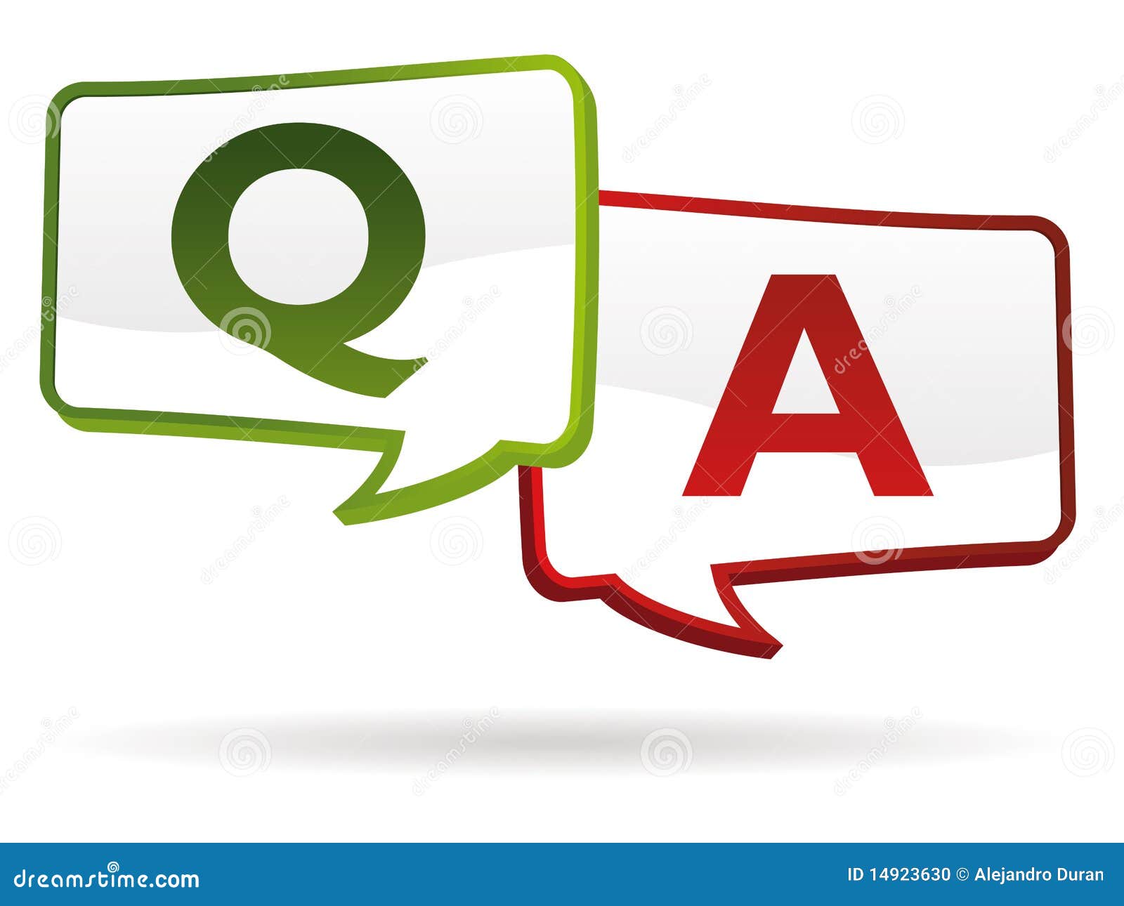 Domanda-risposta illustrazione vettoriale. Illustrazione di riflessione - 14923630
