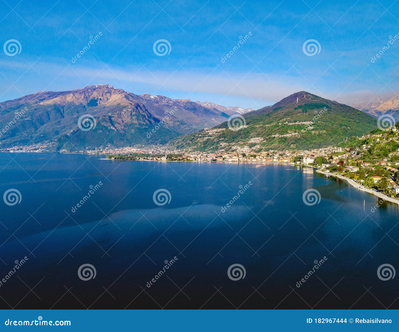 Domaso - Lake Como it stock photo. Image of alpine, marina - 182967444