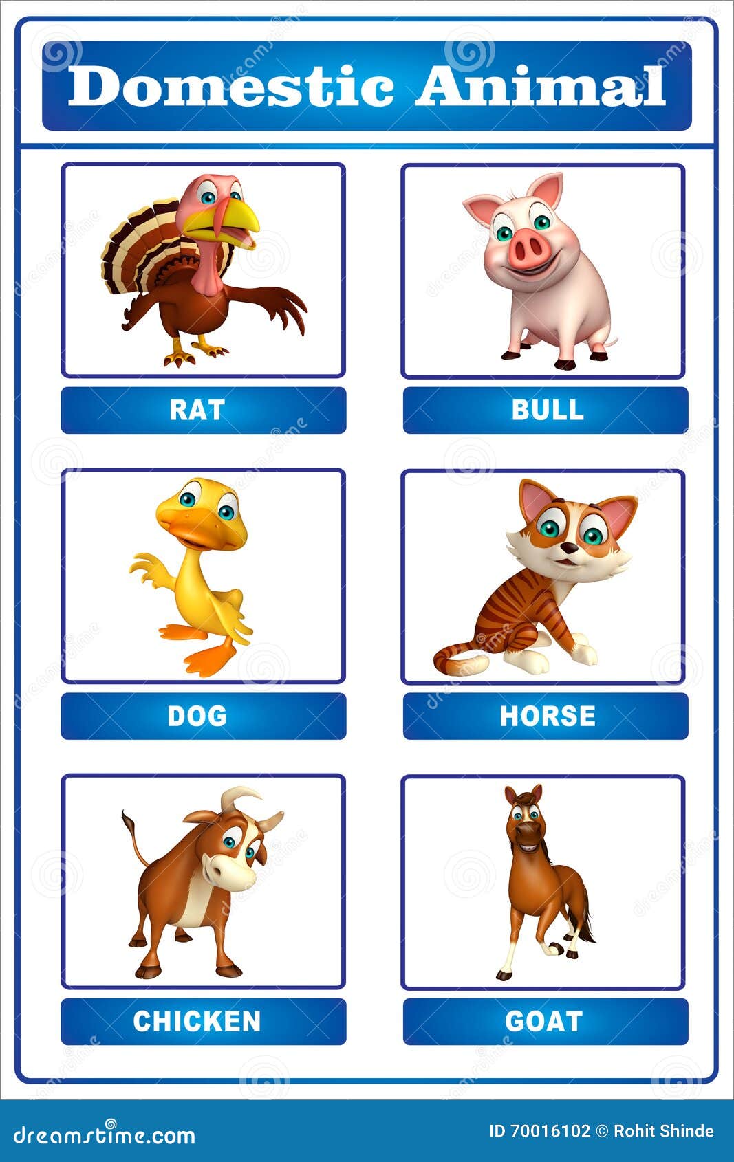 Animal Tails Chart