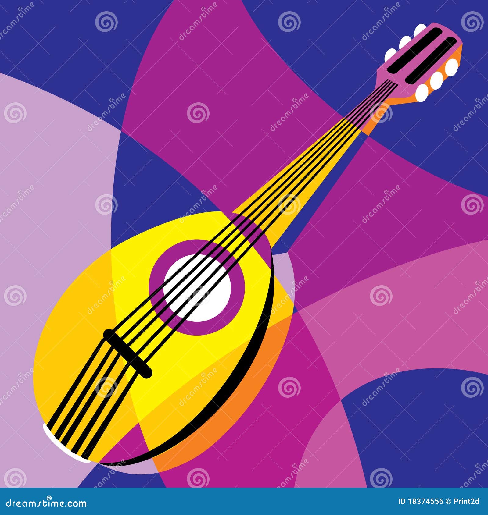 Dombra stock vector. Illustration of music, design, object - 18374556