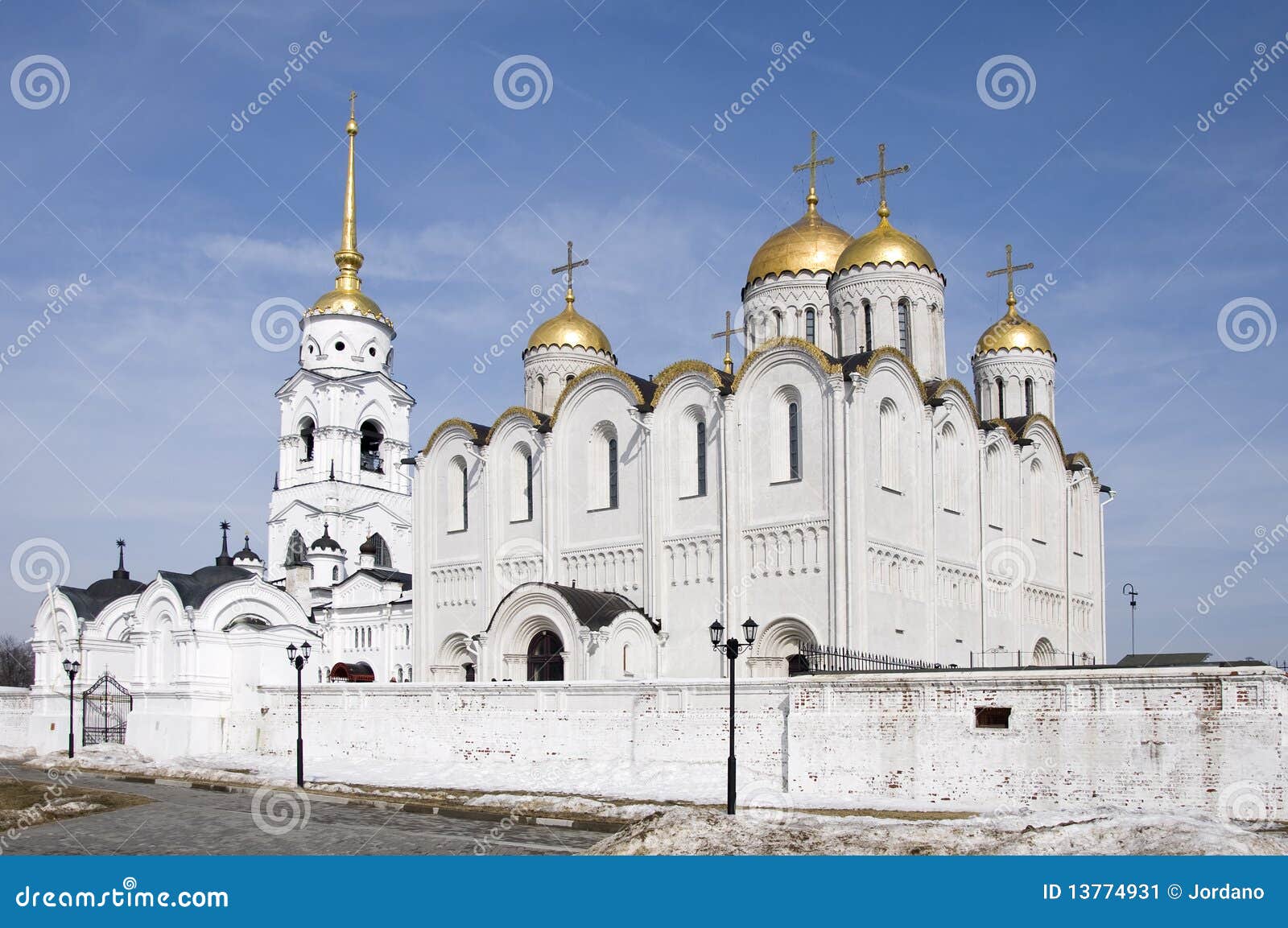 Dome of Assumption Cathedral Stock Image - Image of golden ...