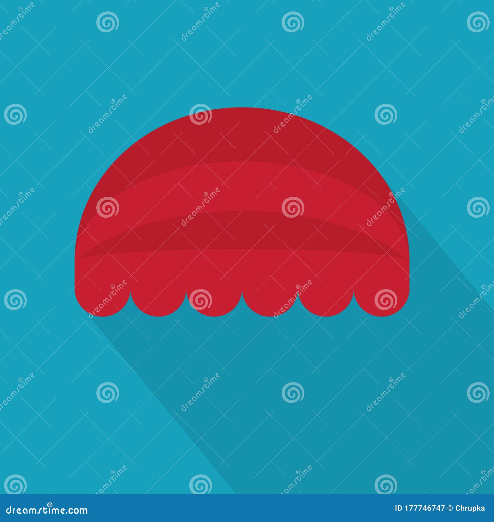 Dome awning, sunshade stock vector. Illustration of sign - 177746747