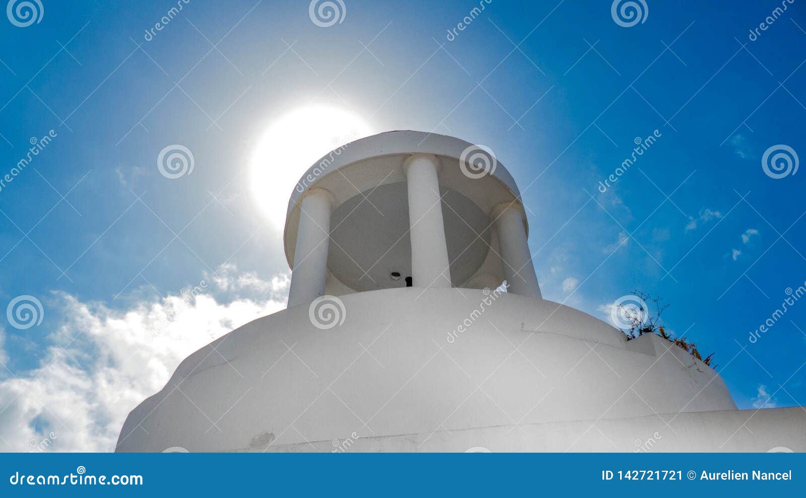 Dome with Bright Sunlight with Blue Sky Stock Image - Image of beam ...