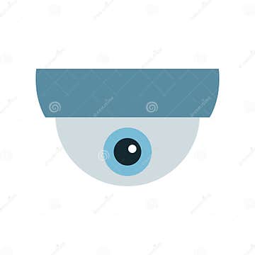 Dome Camera Icon. CCTV, Security Ceiling Video Camera, Surveillance ...