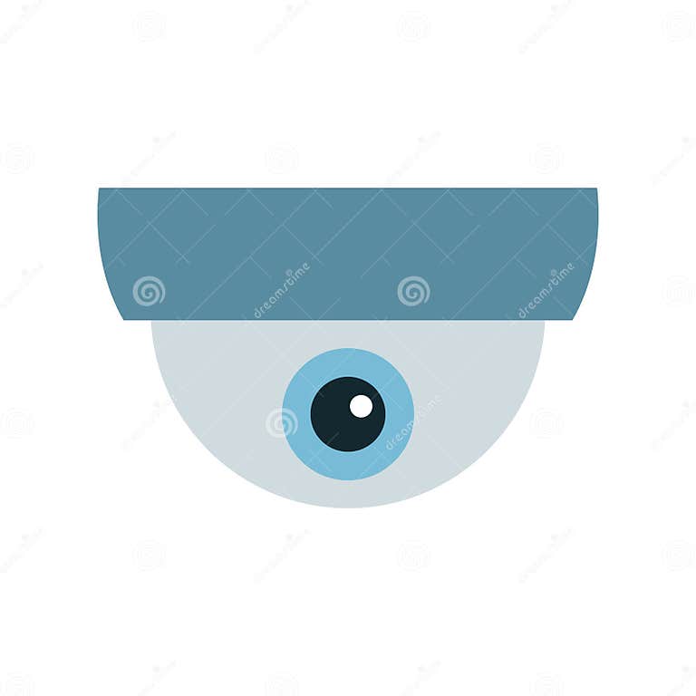 Dome Camera Icon. CCTV, Security Ceiling Video Camera, Surveillance ...