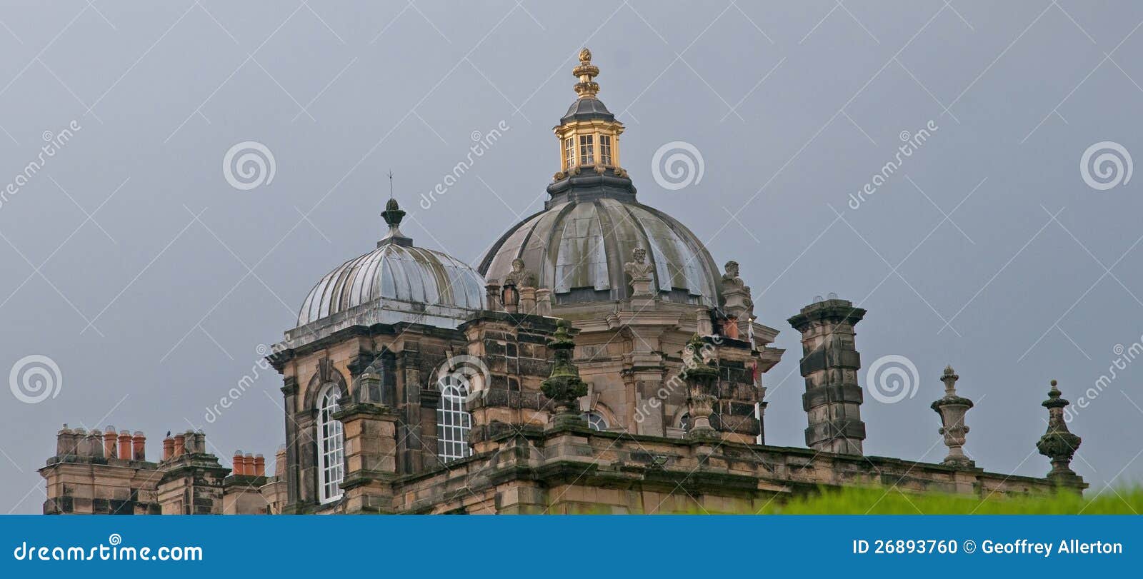 Dome of castle howard stock photo. Image of carvings - 26893760