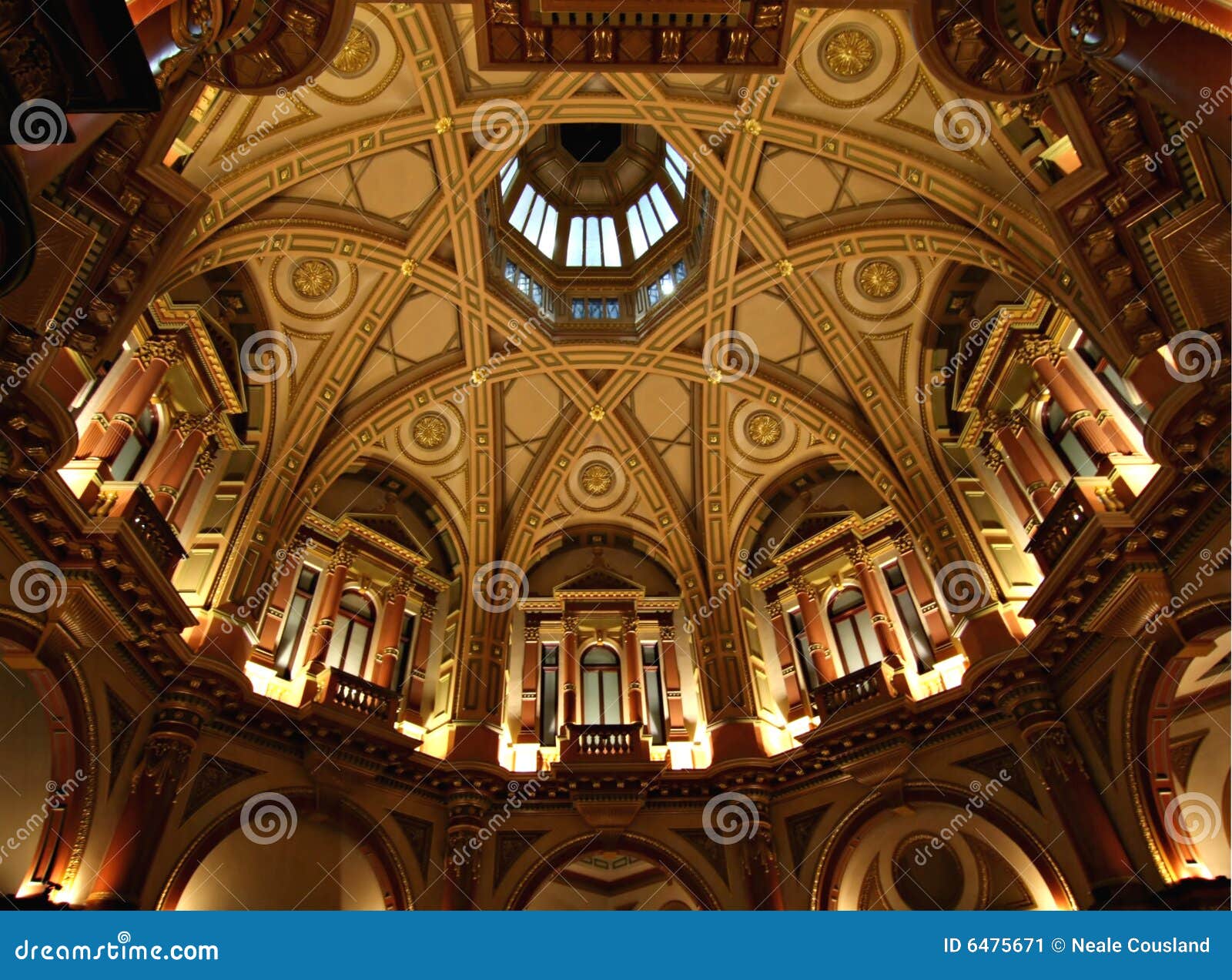 Dome Ceiling stock image. Image of landmark, church, architectural ...