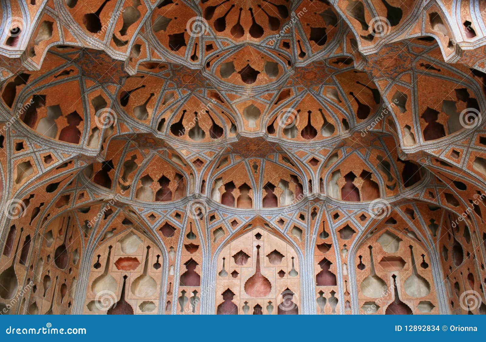 Dome Ceiling at Palace in Isfahan, Iran Stock Photo - Image of culture ...