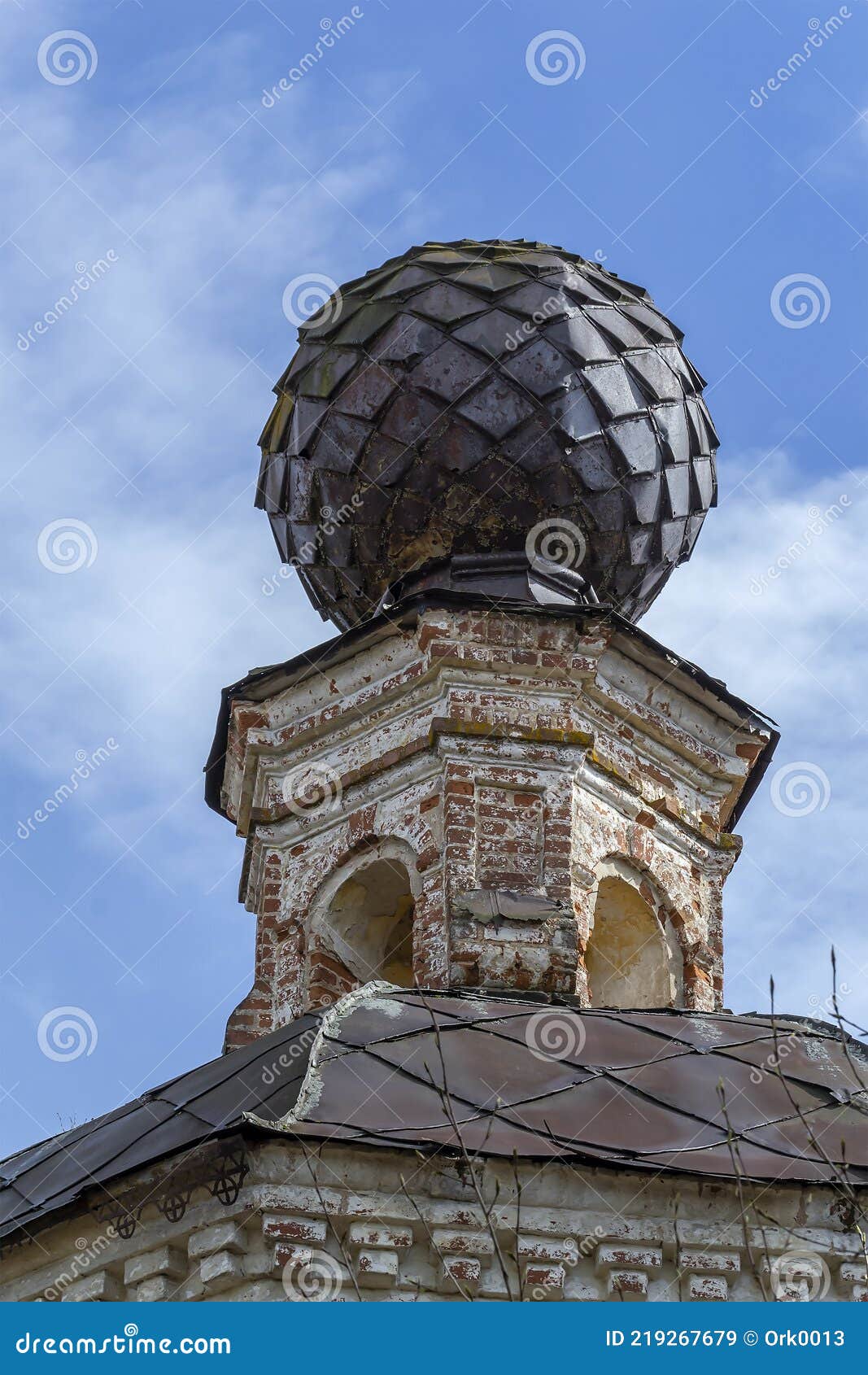 Dome of the Church without a Cross Stock Image - Image of landmark ...