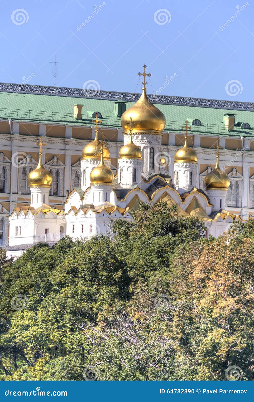 Dome Complex of Churches in the Kremlin. City Moscow Stock Photo ...