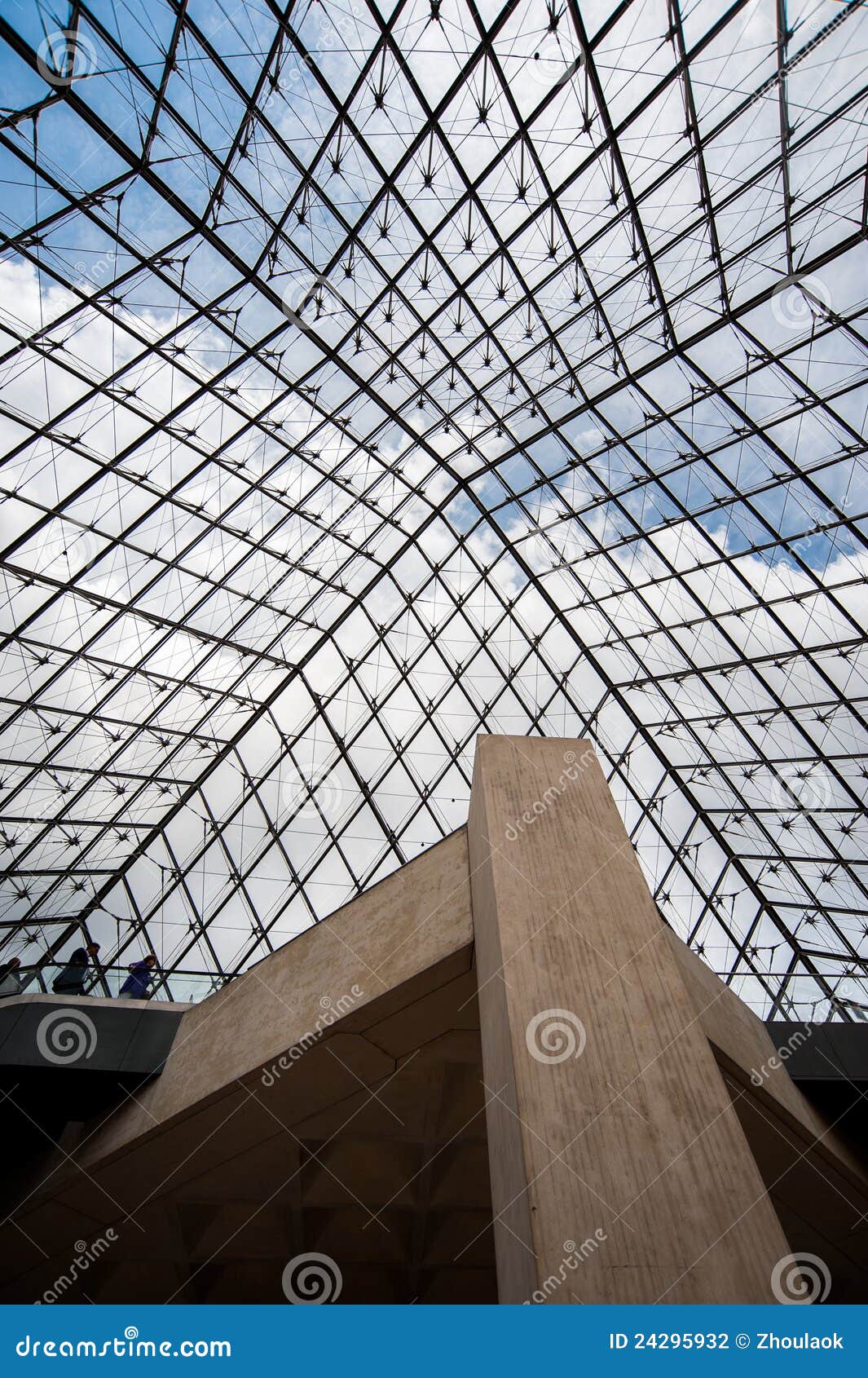 The Dome of the Glass Entrance Editorial Photography - Image of pyramid ...