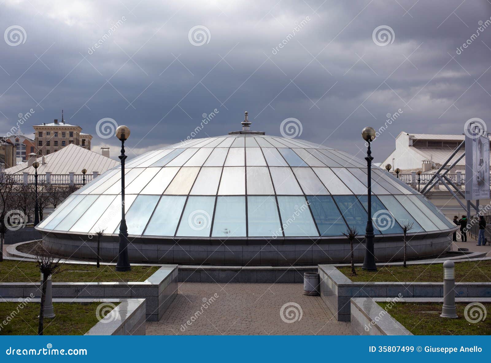 Dome glass, Kiev stock image. Image of engineering, facade - 35807499
