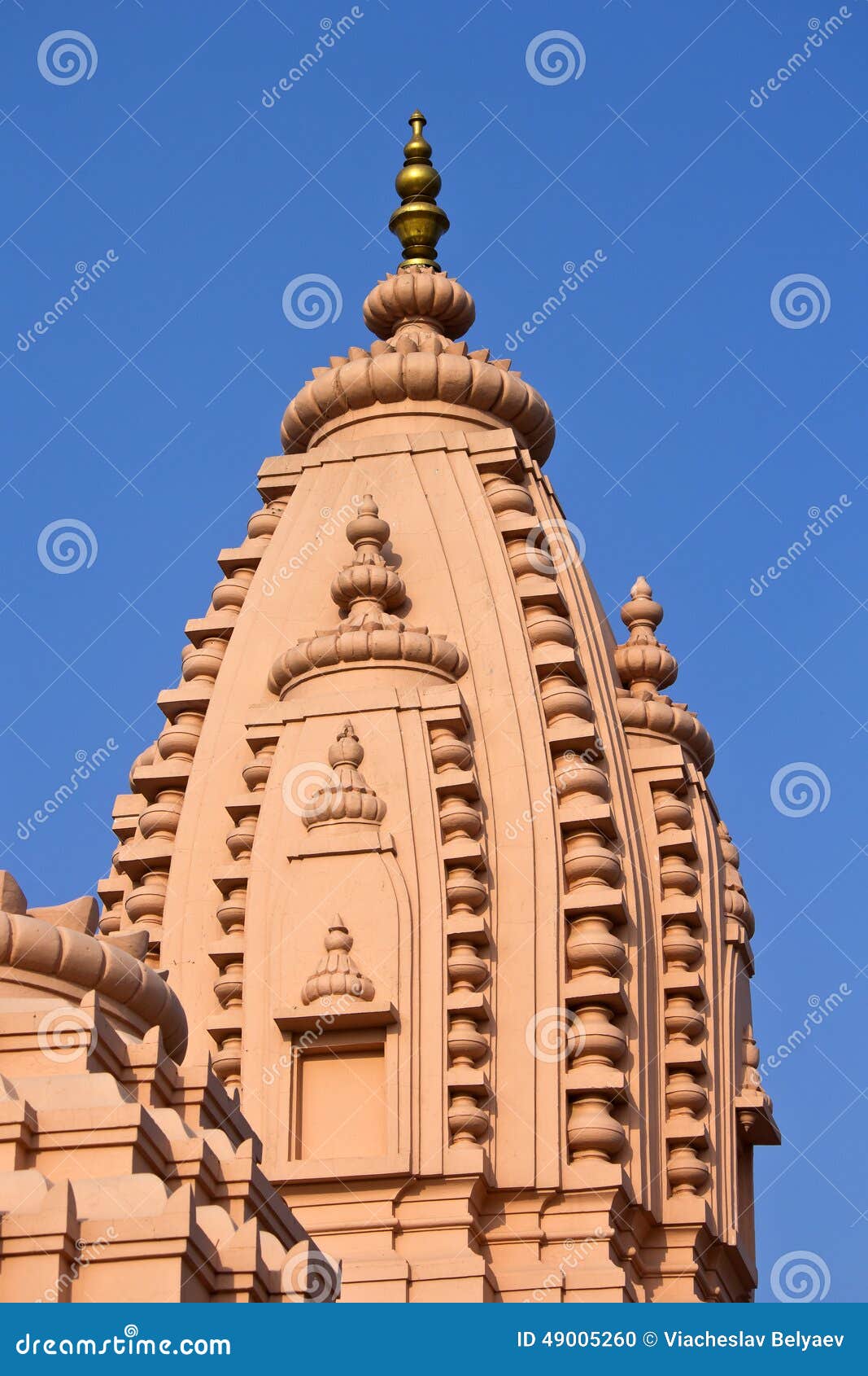 Dome of the Hindu temple stock photo. Image of pink, detail - 49005260