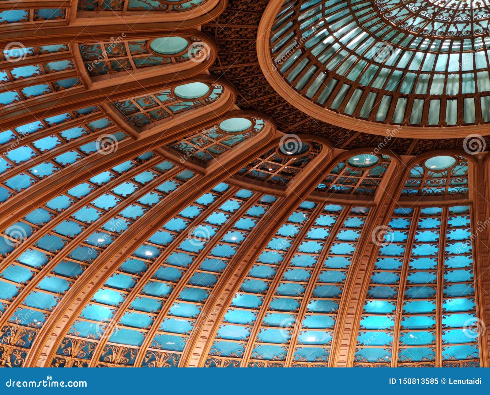 Dome Inside Section Lighted - Modern Architecture Royalty-Free Stock ...