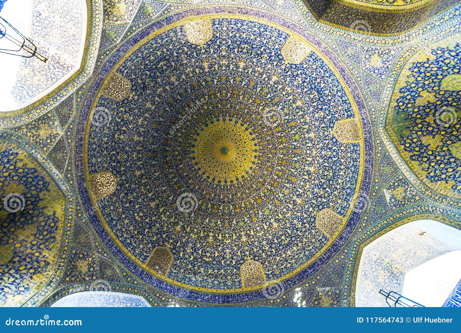 Dome Of Jameh Mosque In Isfahan - Iran Royalty-Free Stock Photography ...
