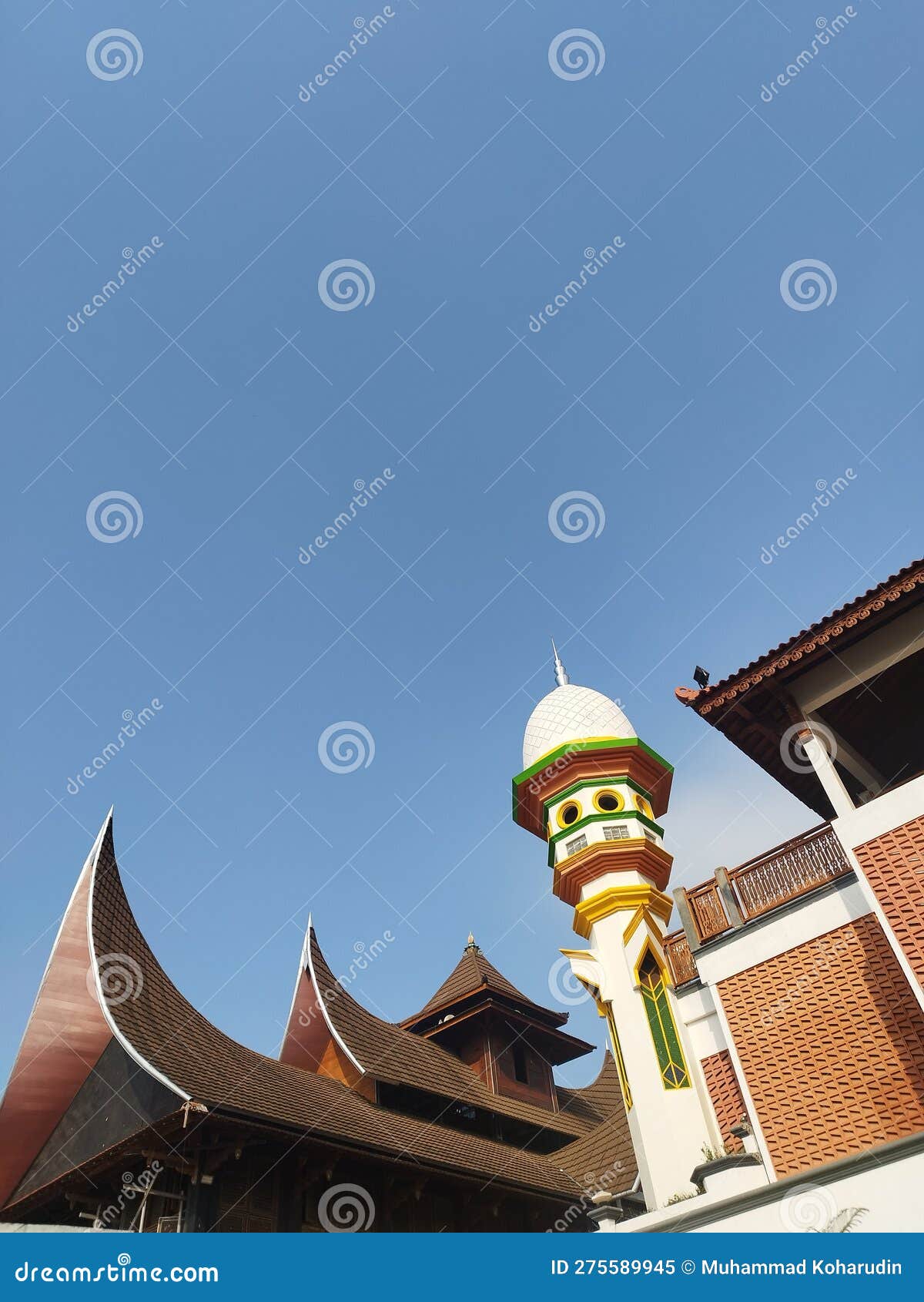 Dome of Lasem Mosque, Rembang District, Central Java Stock Image ...