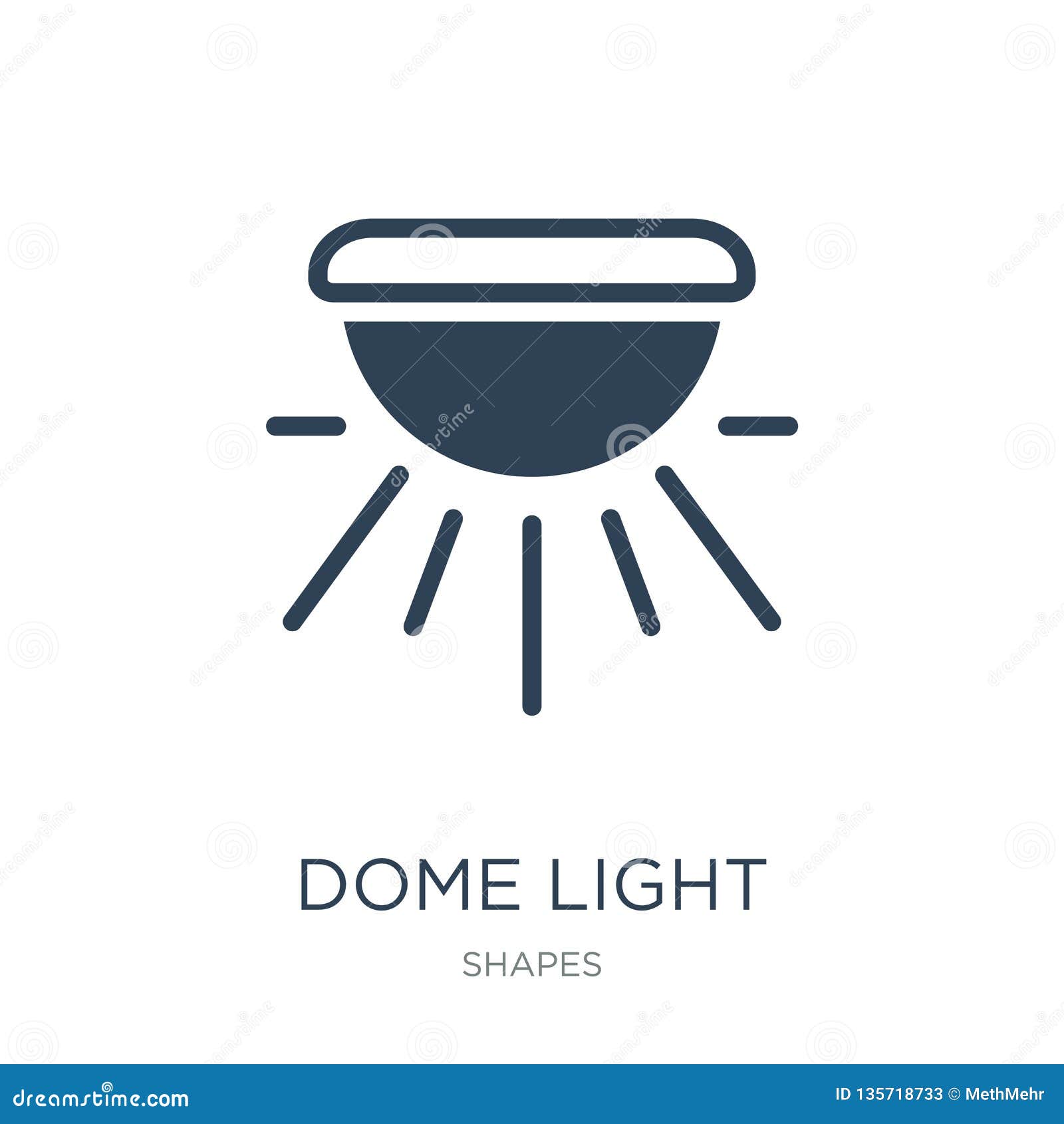 Dome Light Icon in Trendy Design Style. Dome Light Icon Isolated on ...