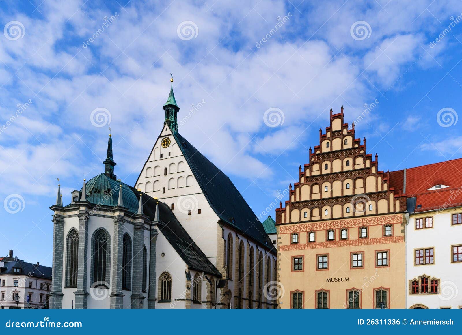 Dome market Freiberg stock photo. Image of church, architecture - 26311336
