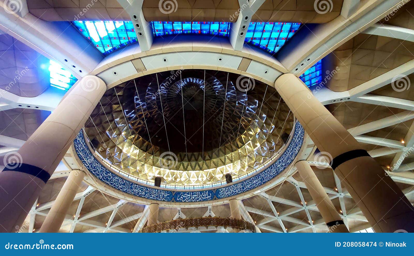 Dome of the Mosque and Its Supporting Columns and Ring Beam, at Riyadh ...