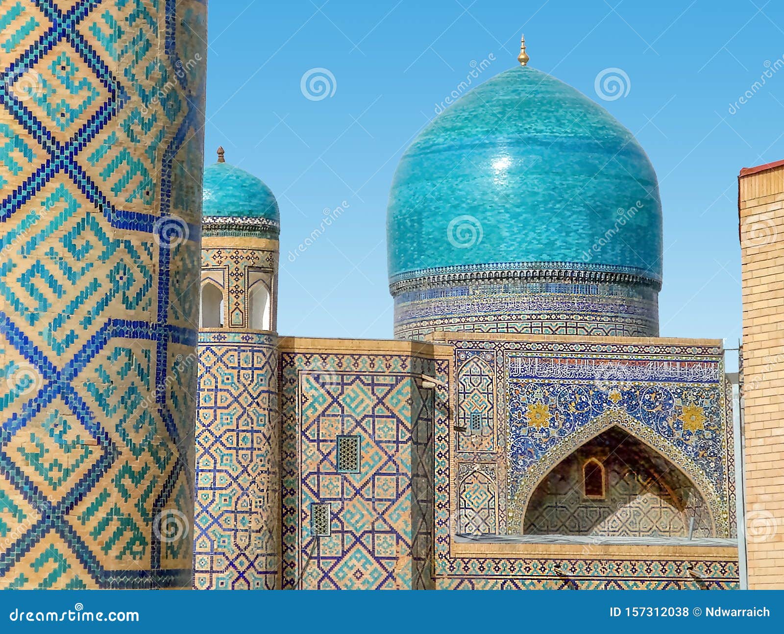 Dome of the Mosque in the Samarkand Stock Photo - Image of blue, islam ...