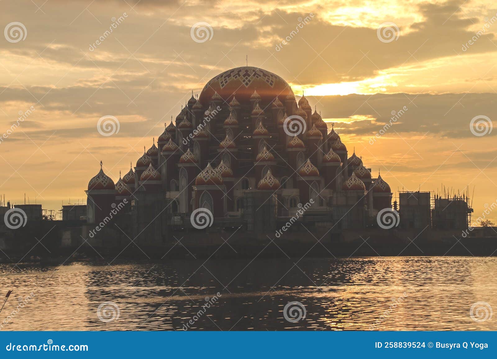 99 dome mosque at sunset editorial stock image. Image of landmark ...
