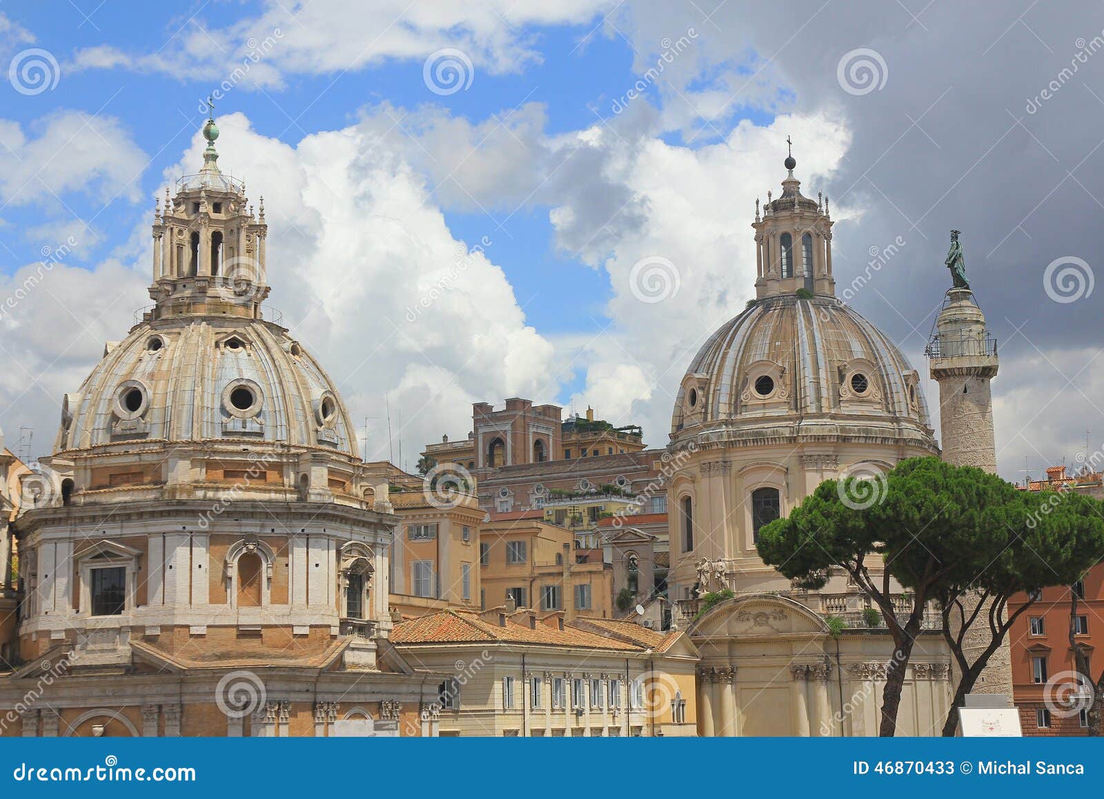 Dome of the Old Historical Buildings Stock Image - Image of flag ...