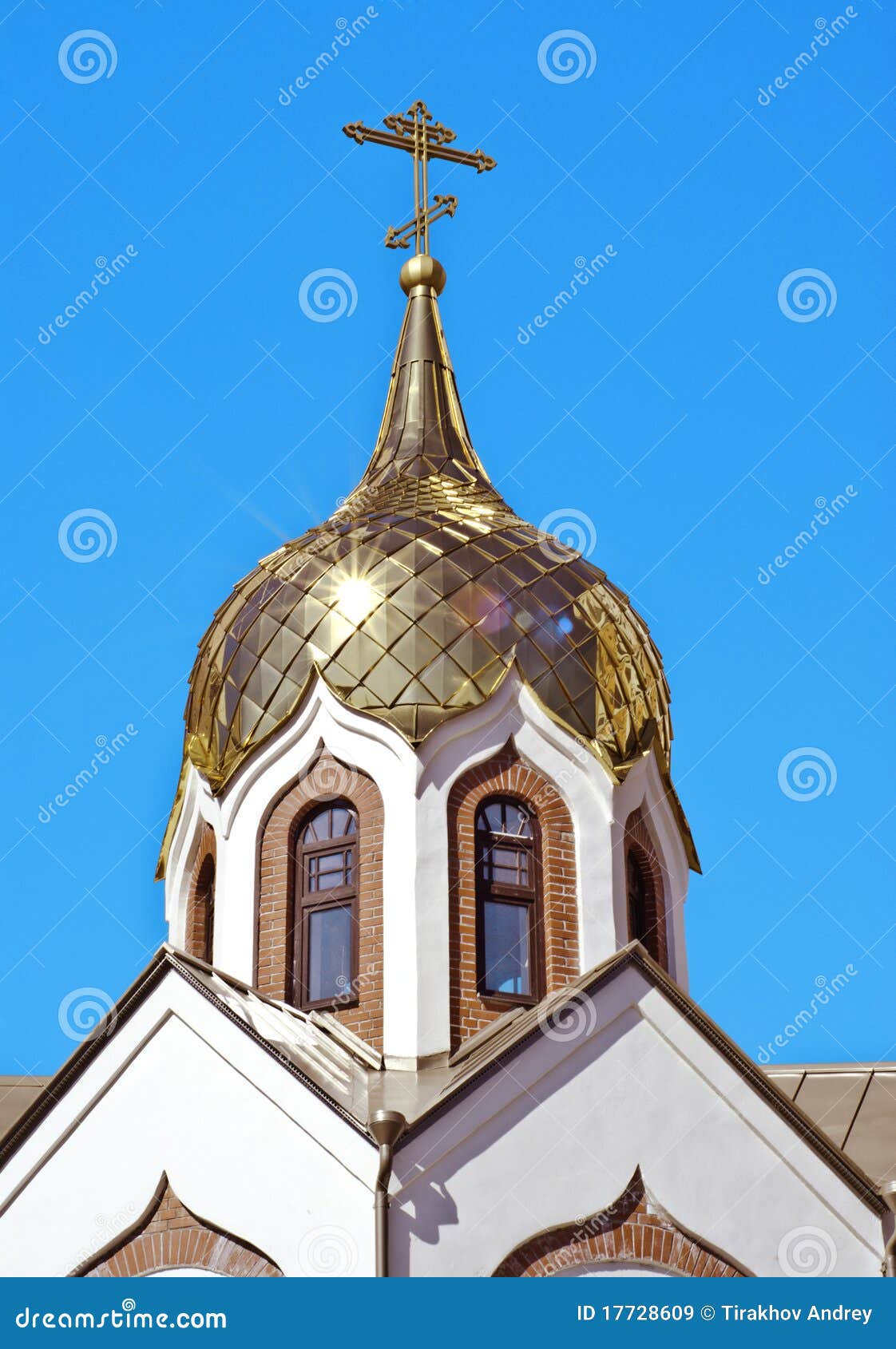 Dome of orthodox church stock image. Image of blue, dome - 17728609