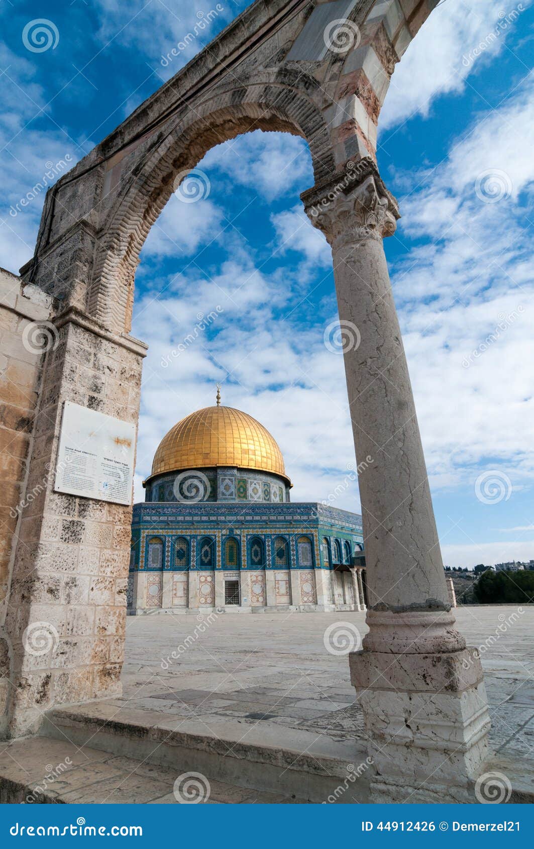 The Dome of the Rock, Jerusalem, Israel Stock Photo - Image of gold ...