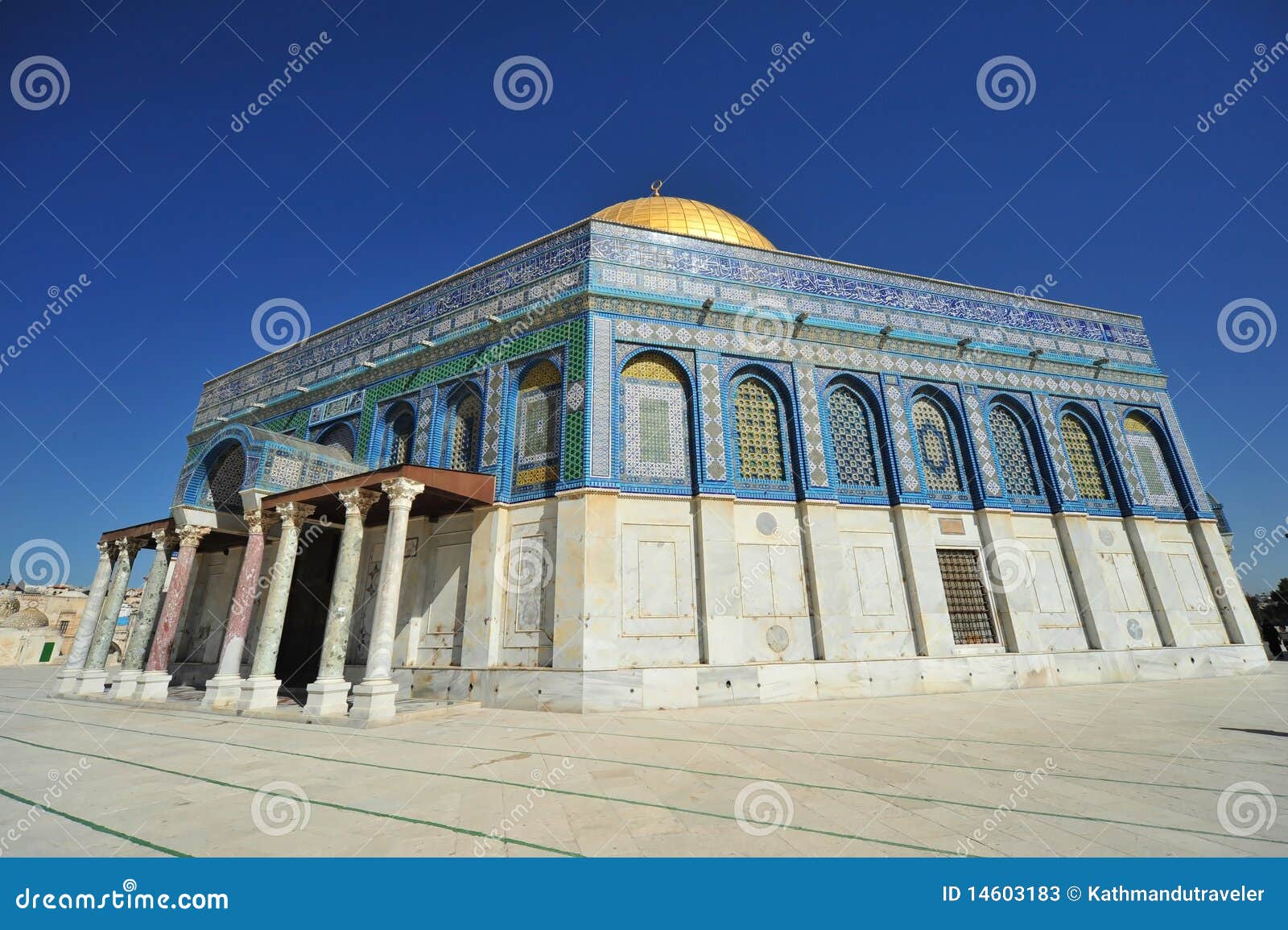 Dome of the Rock Mosque stock image. Image of travel - 14603183