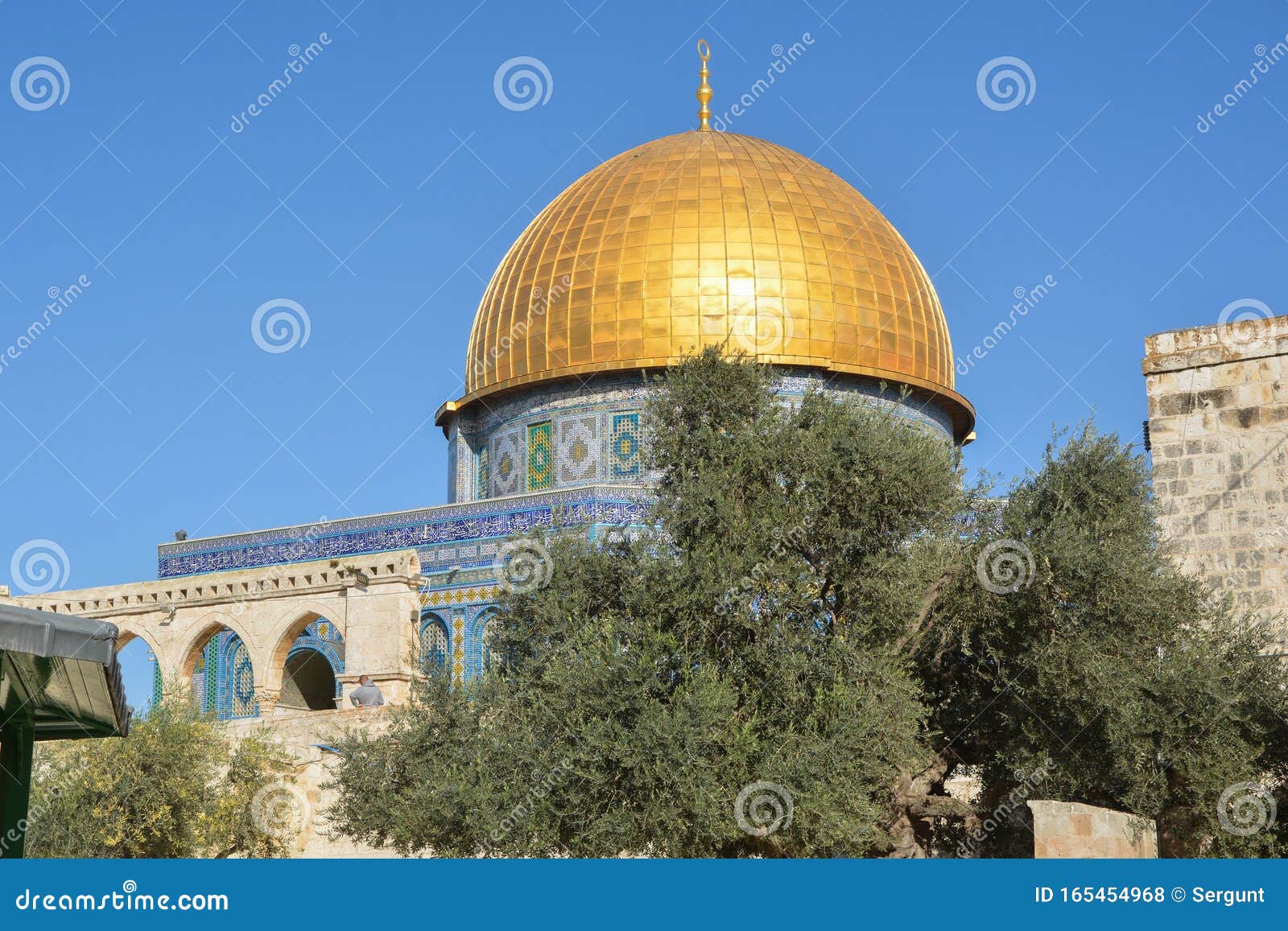 Dome of the Rock Mosque in Jerusalem Stock Photo - Image of muslim ...