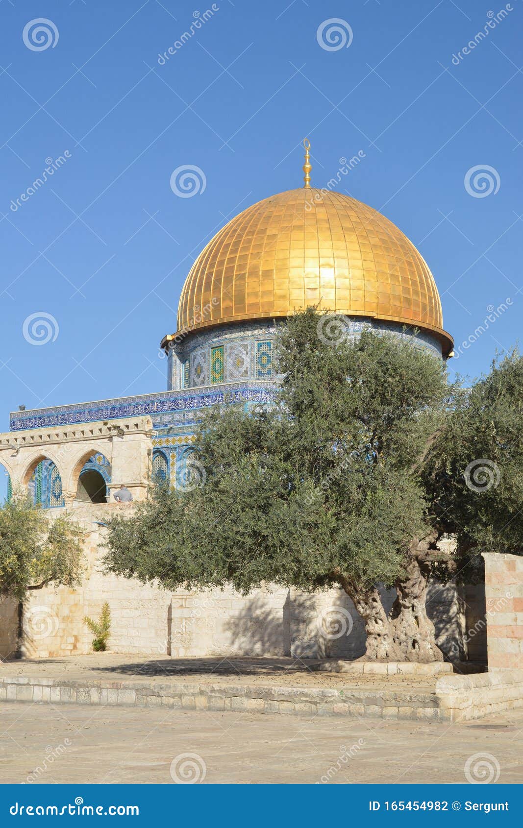 Dome of the Rock Mosque in Jerusalem Stock Photo - Image of landmark ...