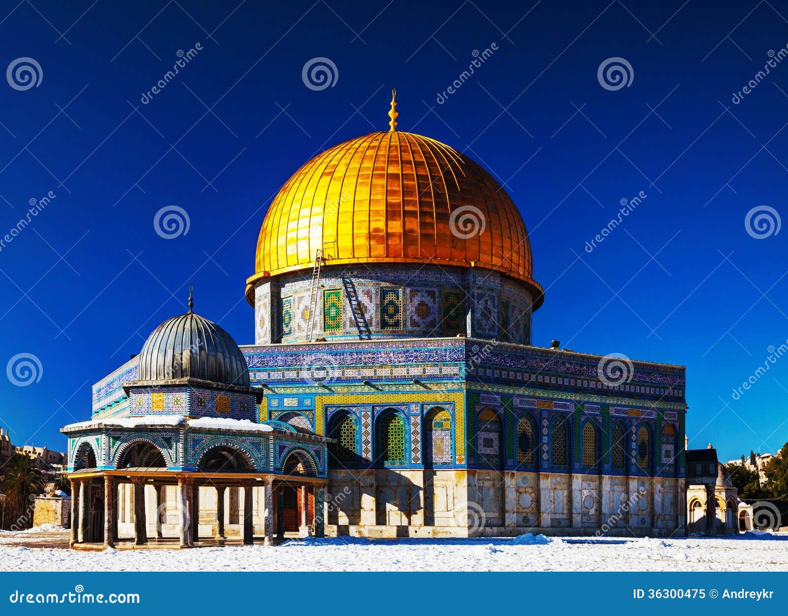 Dome of the Rock Mosque in Jerusalem Stock Image - Image of history ...