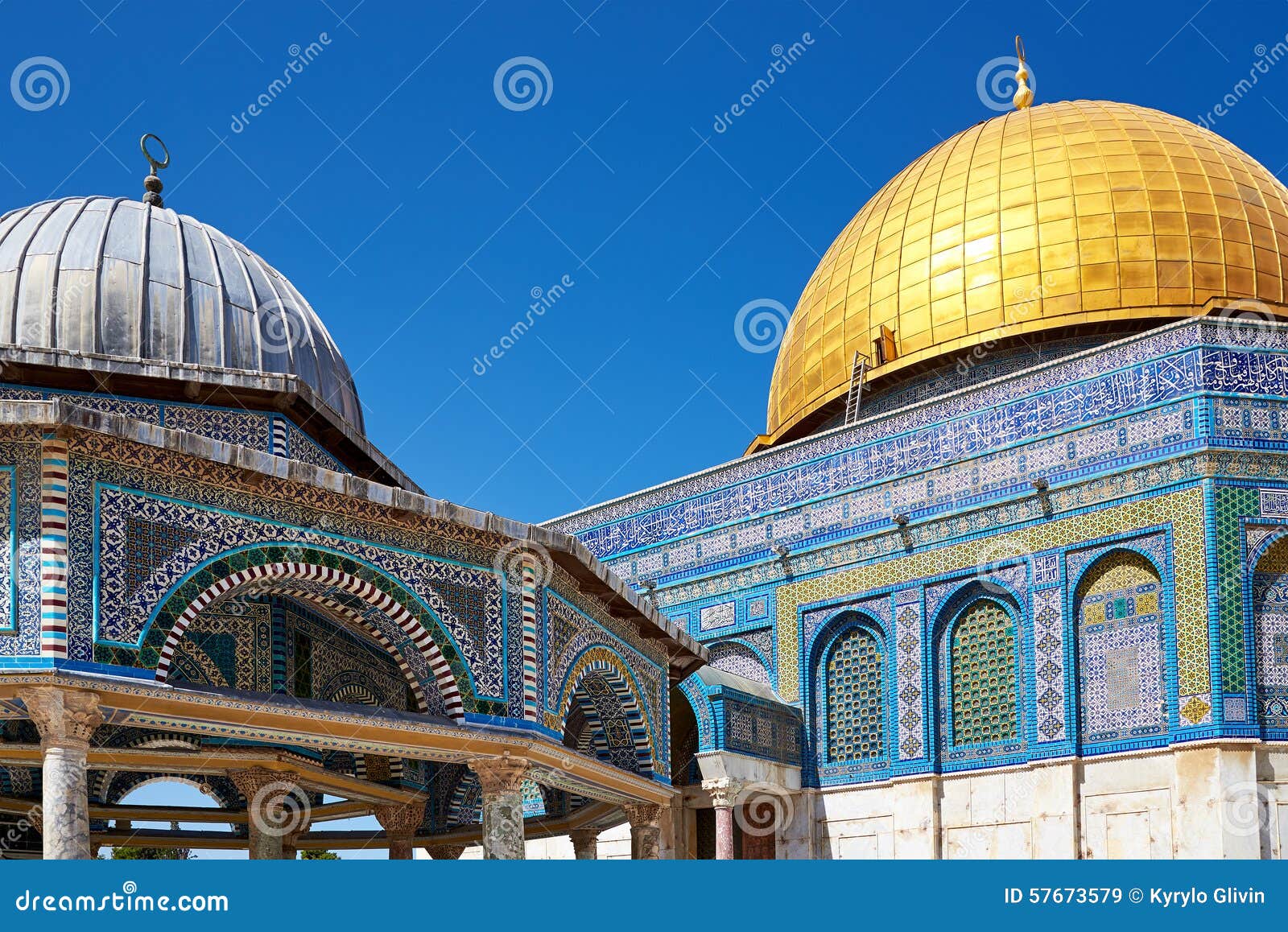 Dome of the Rock Mosque in Jerusalem Stock Image - Image of building ...