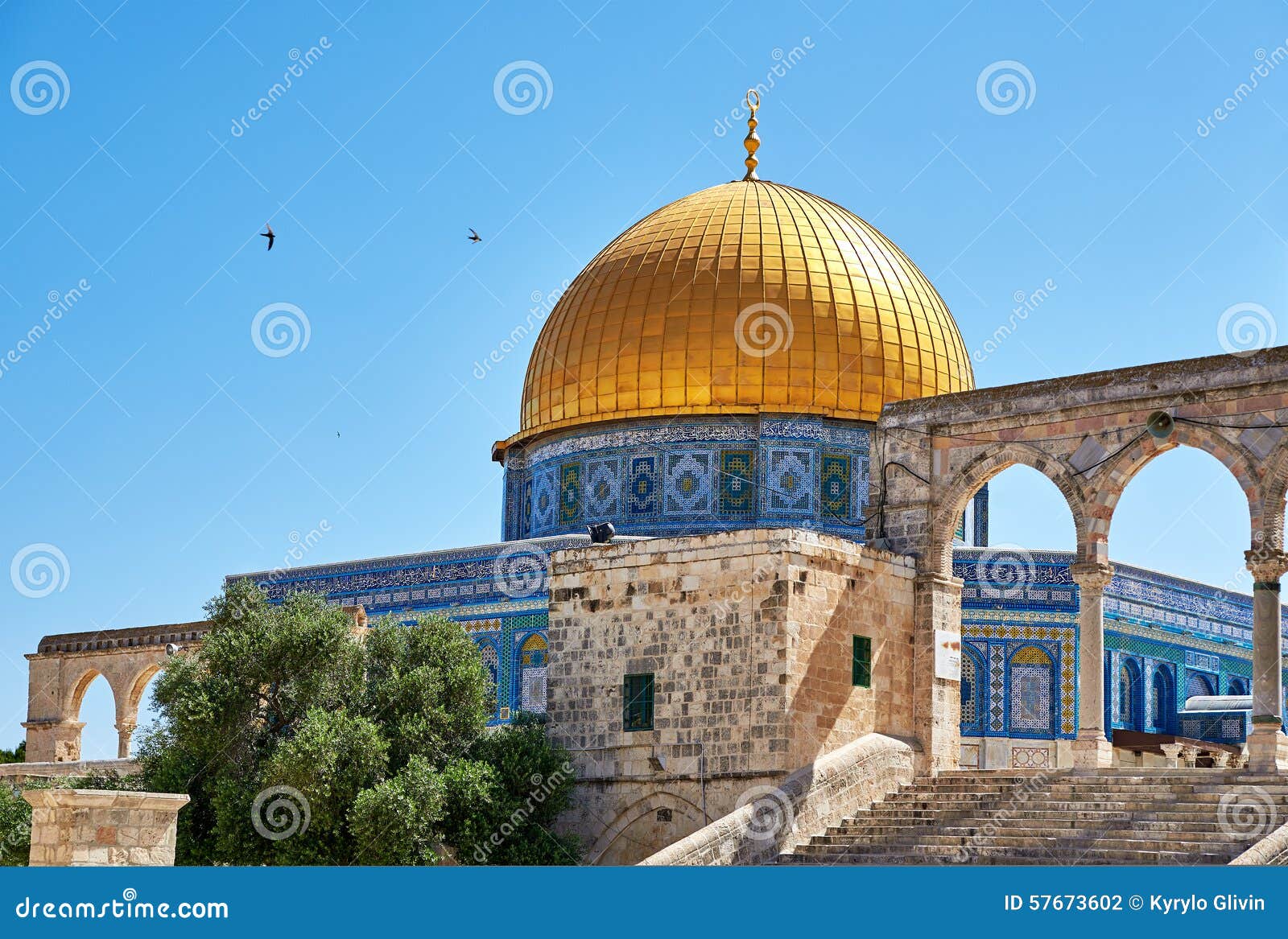 Dome of the Rock Mosque in Jerusalem Stock Photo - Image of muslim ...
