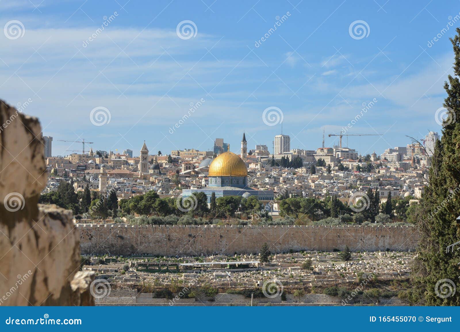 Dome of the Rock Mosque in Jerusalem Stock Photo - Image of historical ...