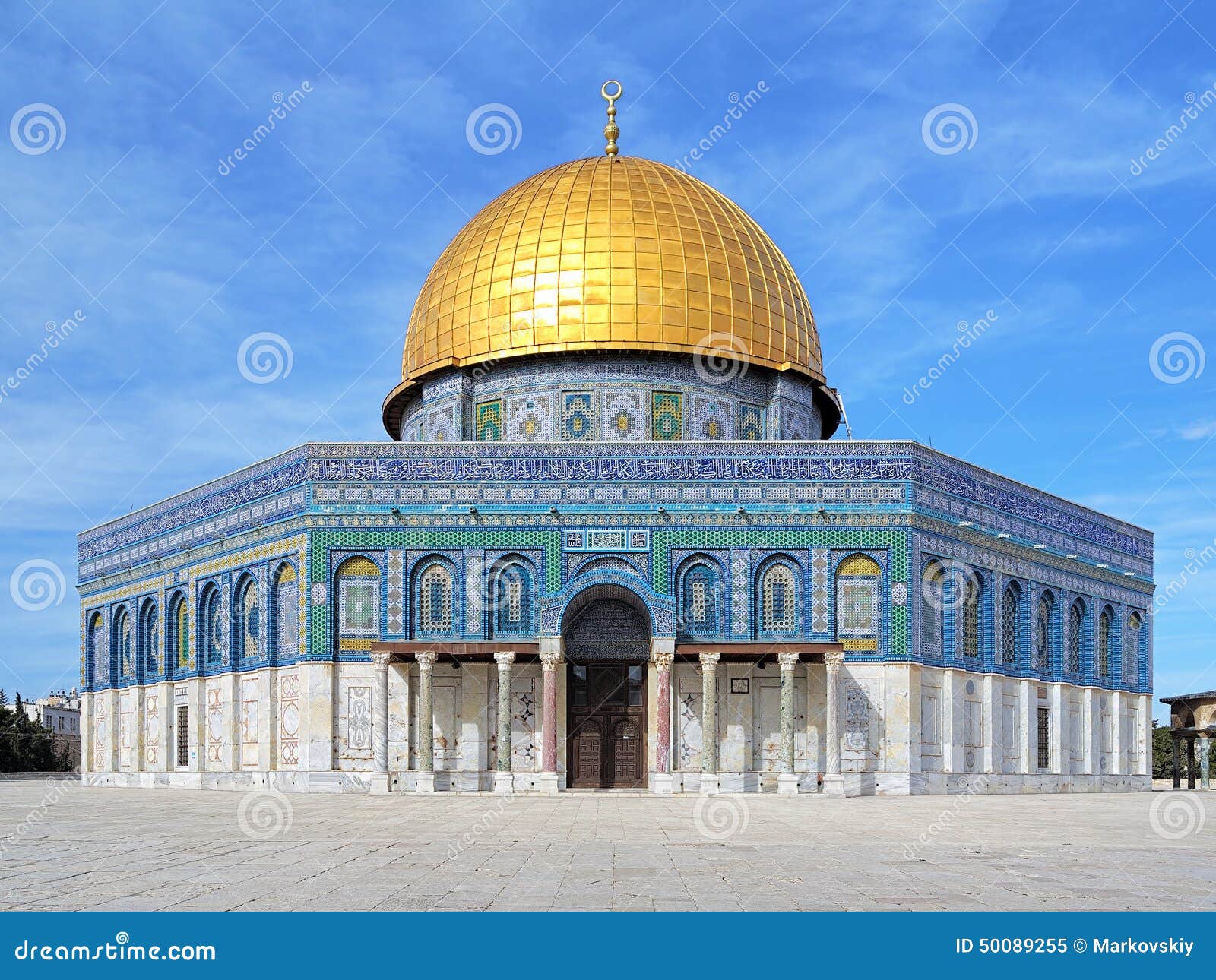 Temple Mount Moriah Al-Aqsa Mosque Stock Photography | CartoonDealer ...