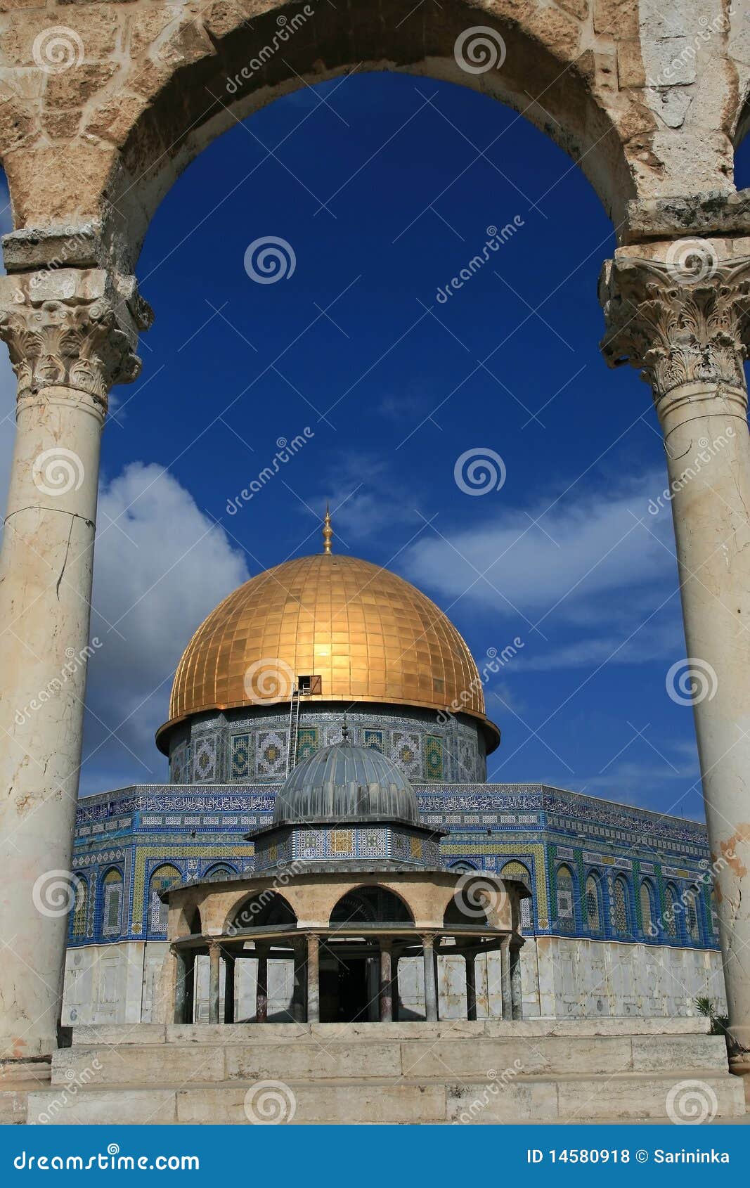 Dome of the Rock, Temple Mount Stock Photo - Image of gateway, east ...