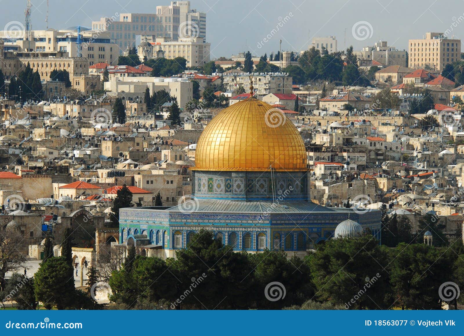 The Dome of the Rock on the Temple Mount Stock Image - Image of ...