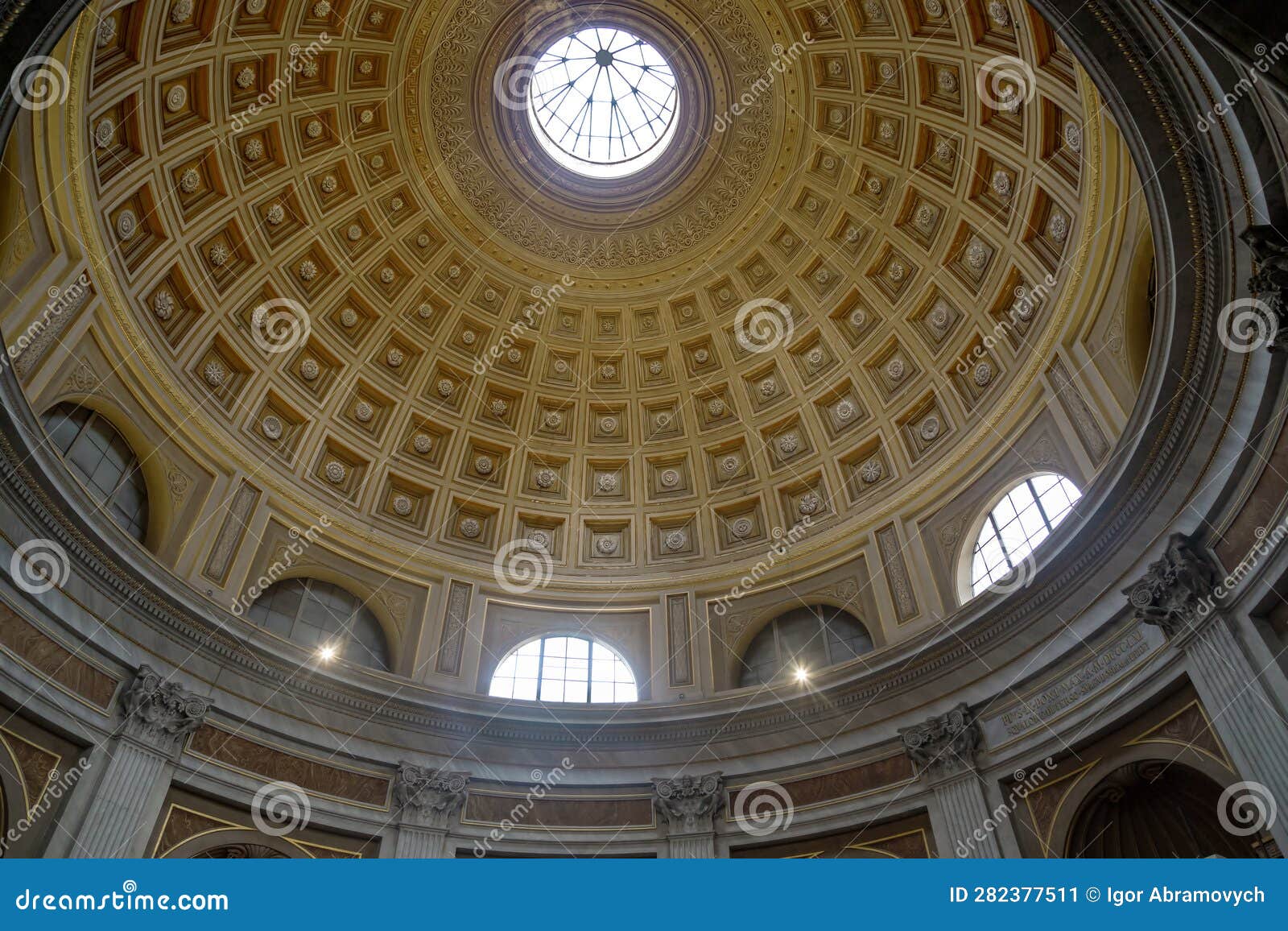 Dome of the Rotunda Hall in the Vatican Museums Editorial Photo - Image ...