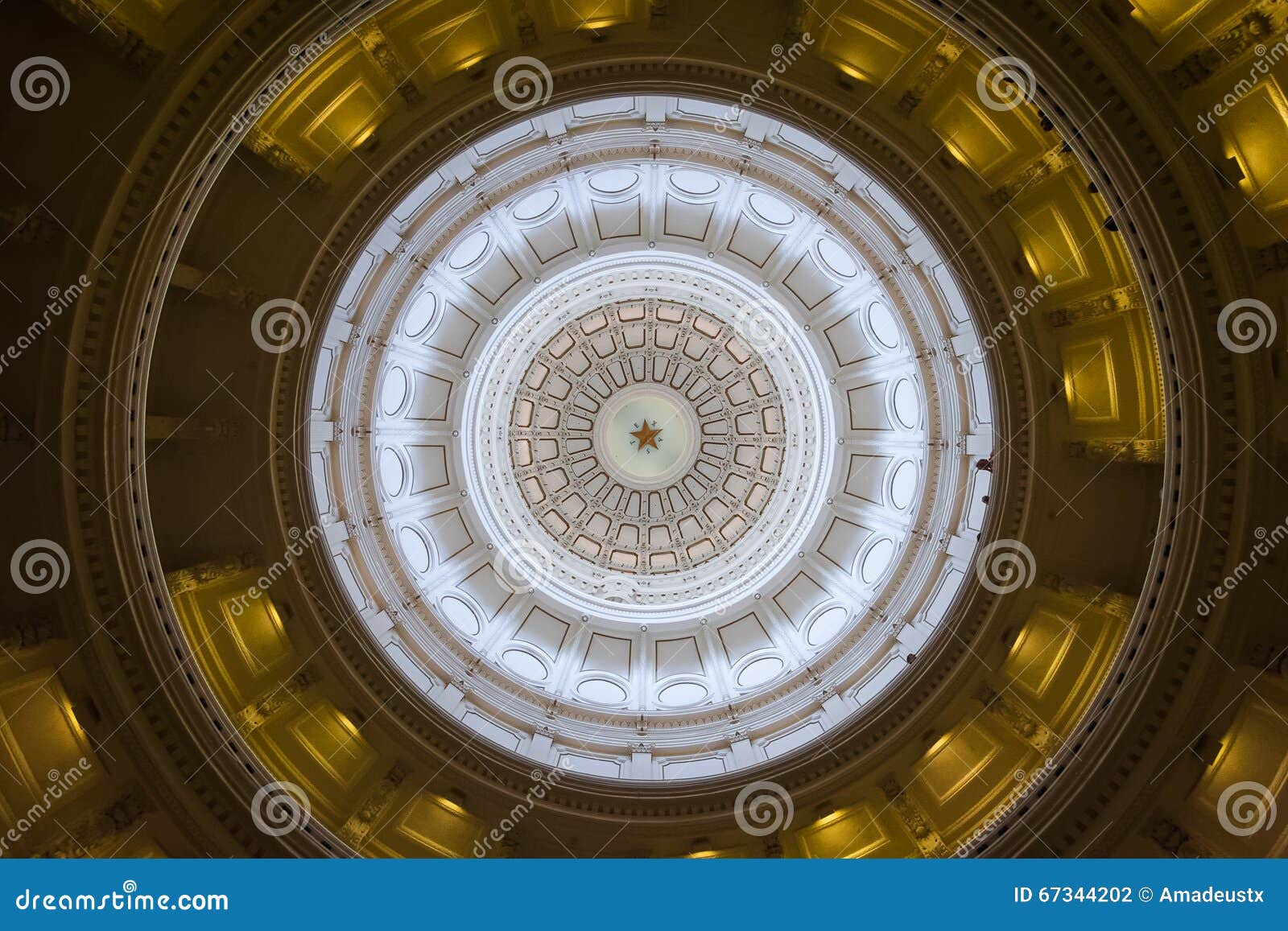 The Dome S Interior of Texas State Capitol in Austin, TX Stock Photo ...