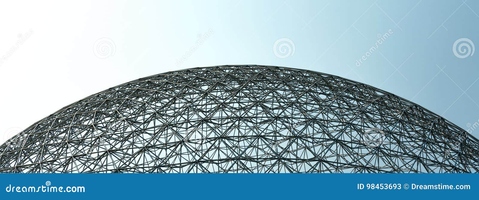 Dome Shape Structure with a Blue and Gray Sky Stock Image - Image of ...