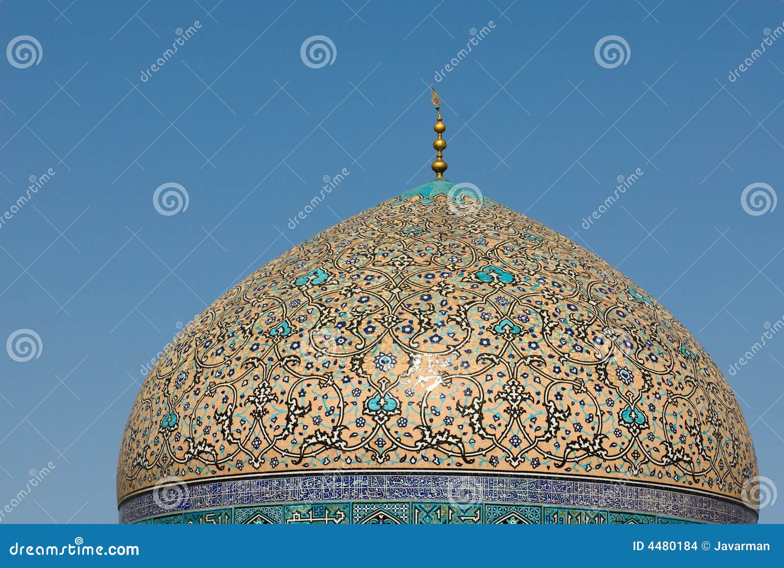Dome of Sheikh Lotf Allah Mosque Stock Photo - Image of silhouette ...