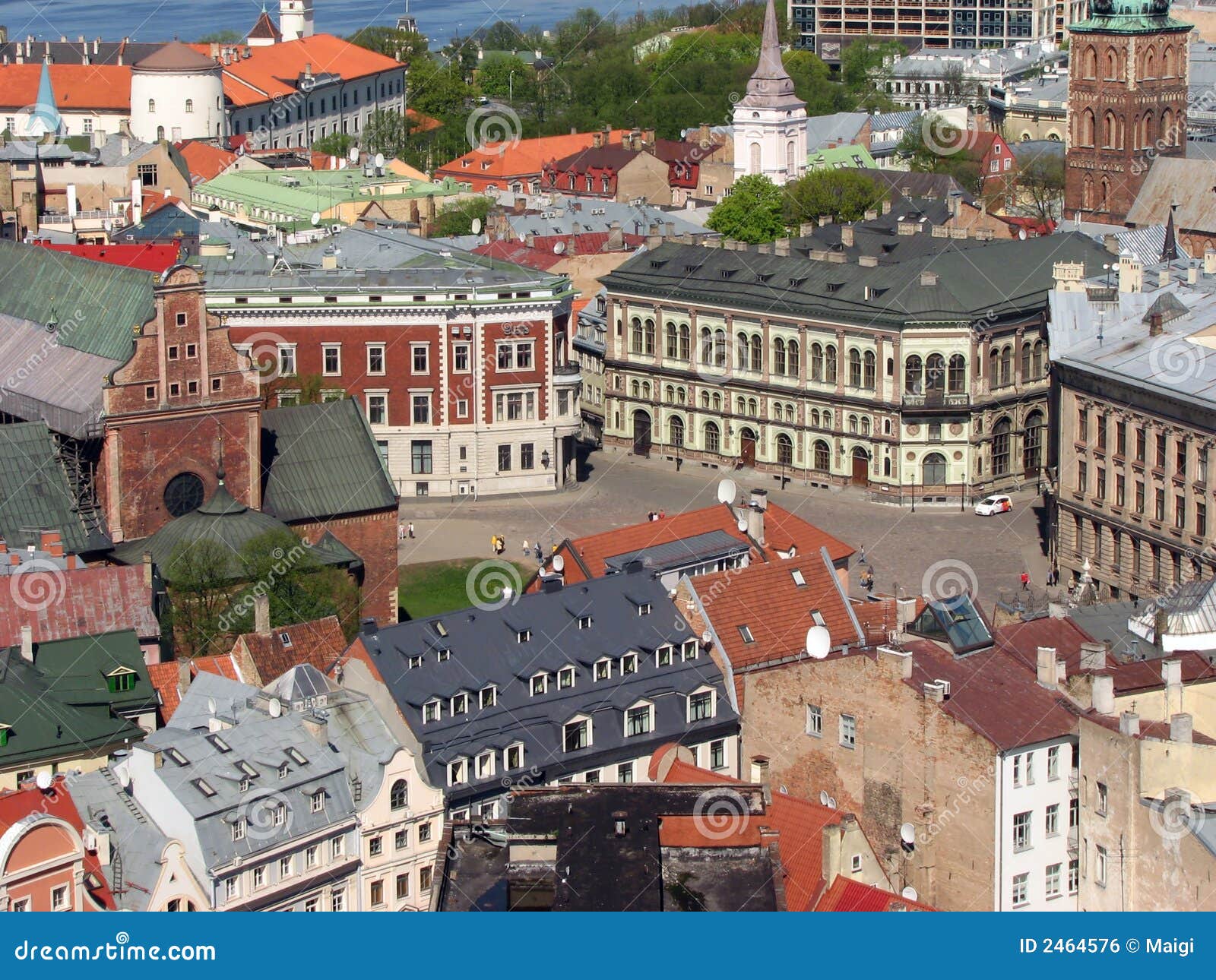 Dome Square in Riga stock photo. Image of latvia, churches - 2464576