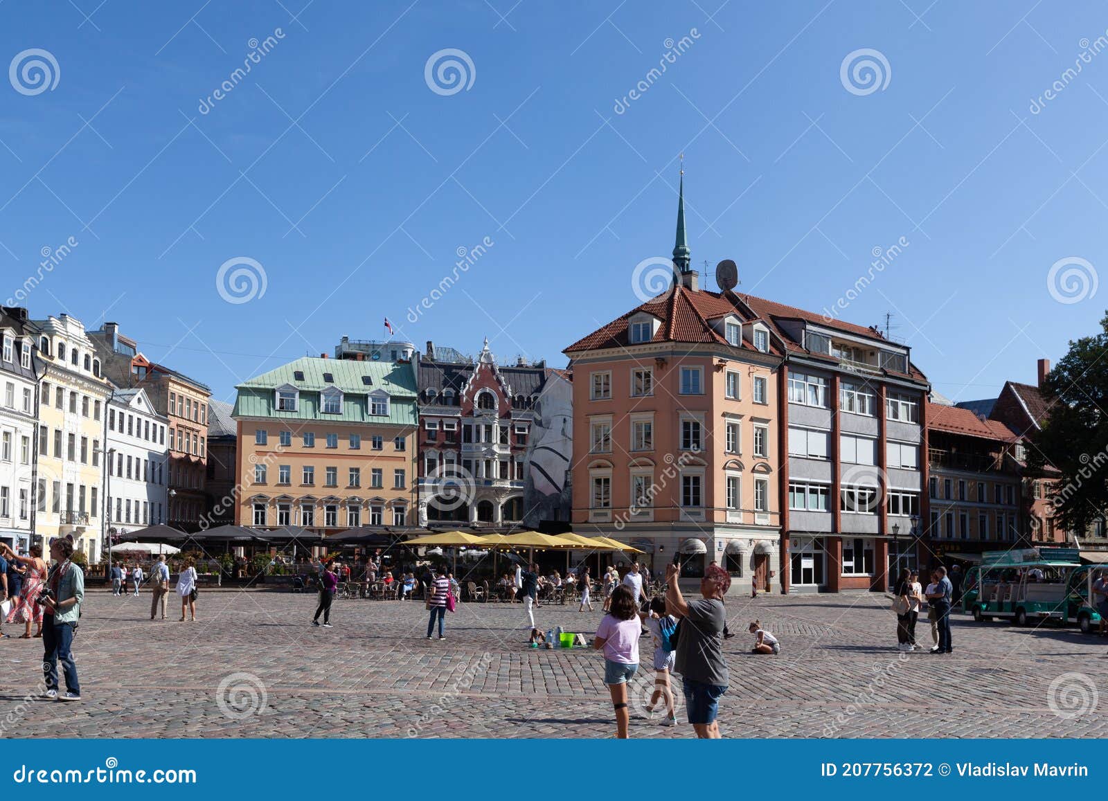 Dome square, Riga, Latvia editorial photography. Image of europe ...