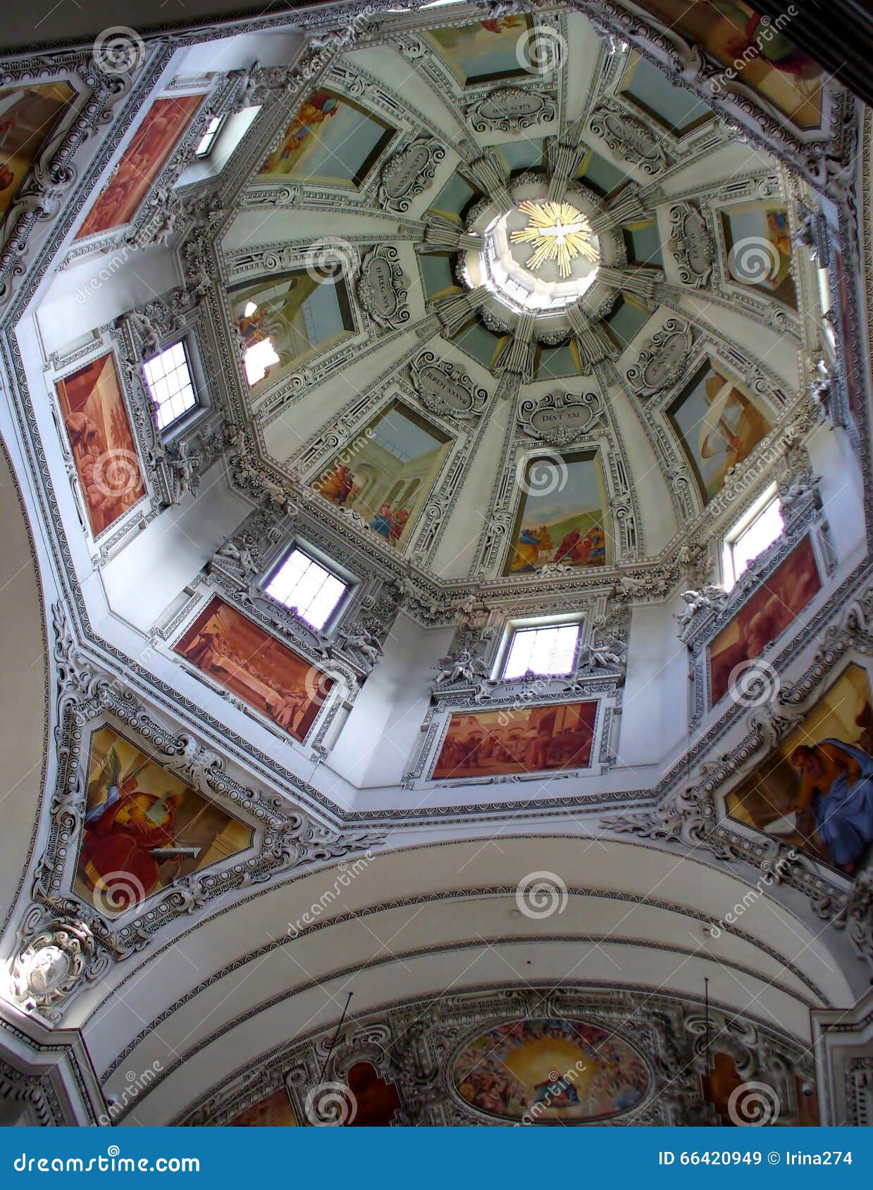 Dome of St. Rupert in Salzburg Stock Image - Image of historic ...