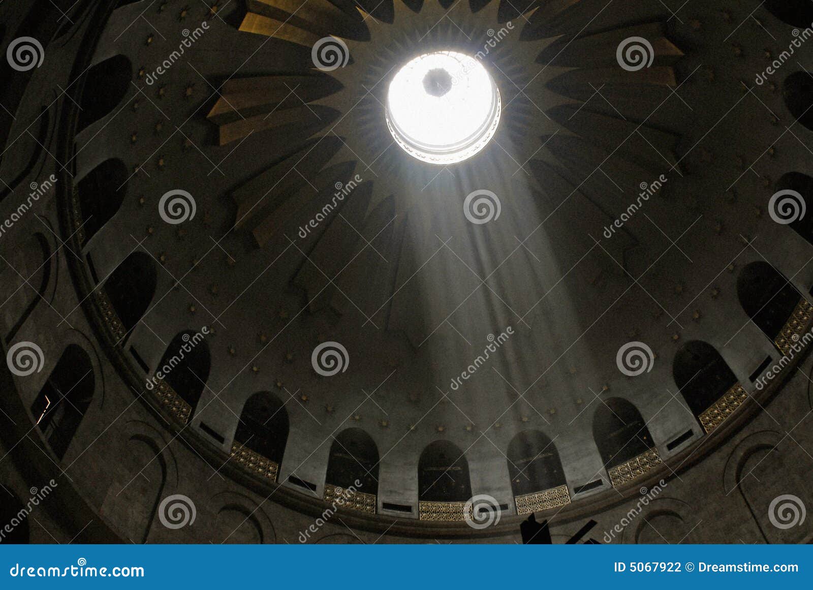Dome with Sun Rays stock photo. Image of history, israel - 5067922