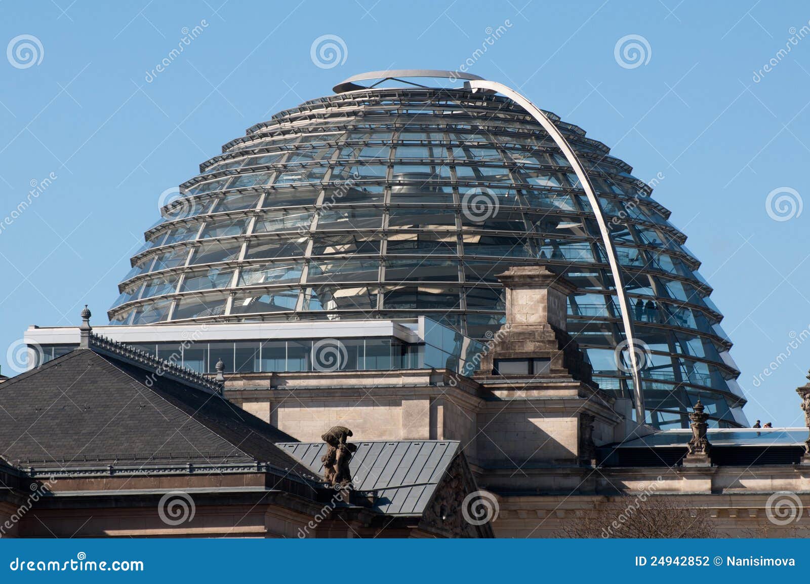 Dome on Top of the Reichstag Building Stock Photo - Image of european ...