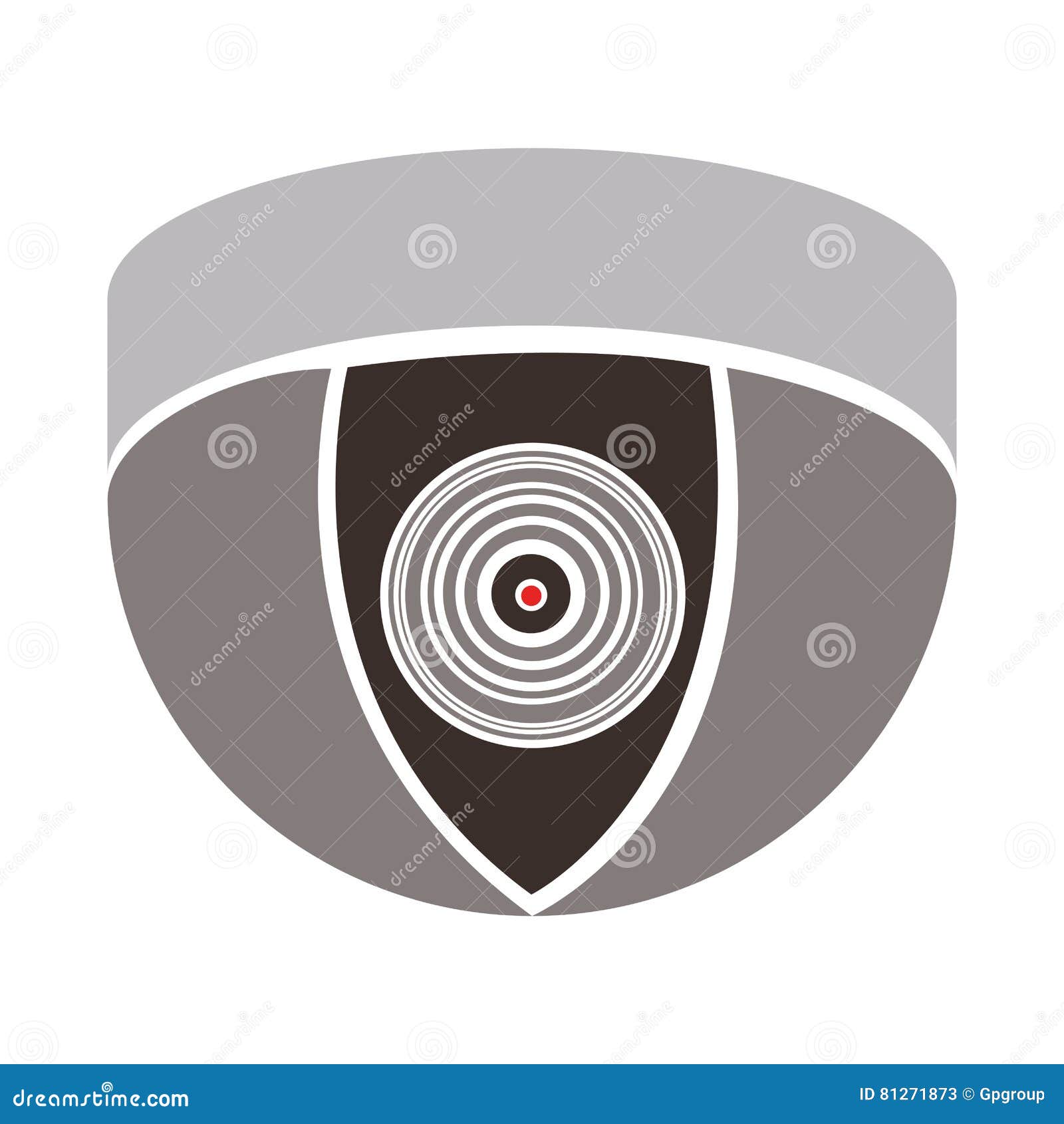 Dome Turret Type with Infrared Lighting for Surveillance Systems Stock ...